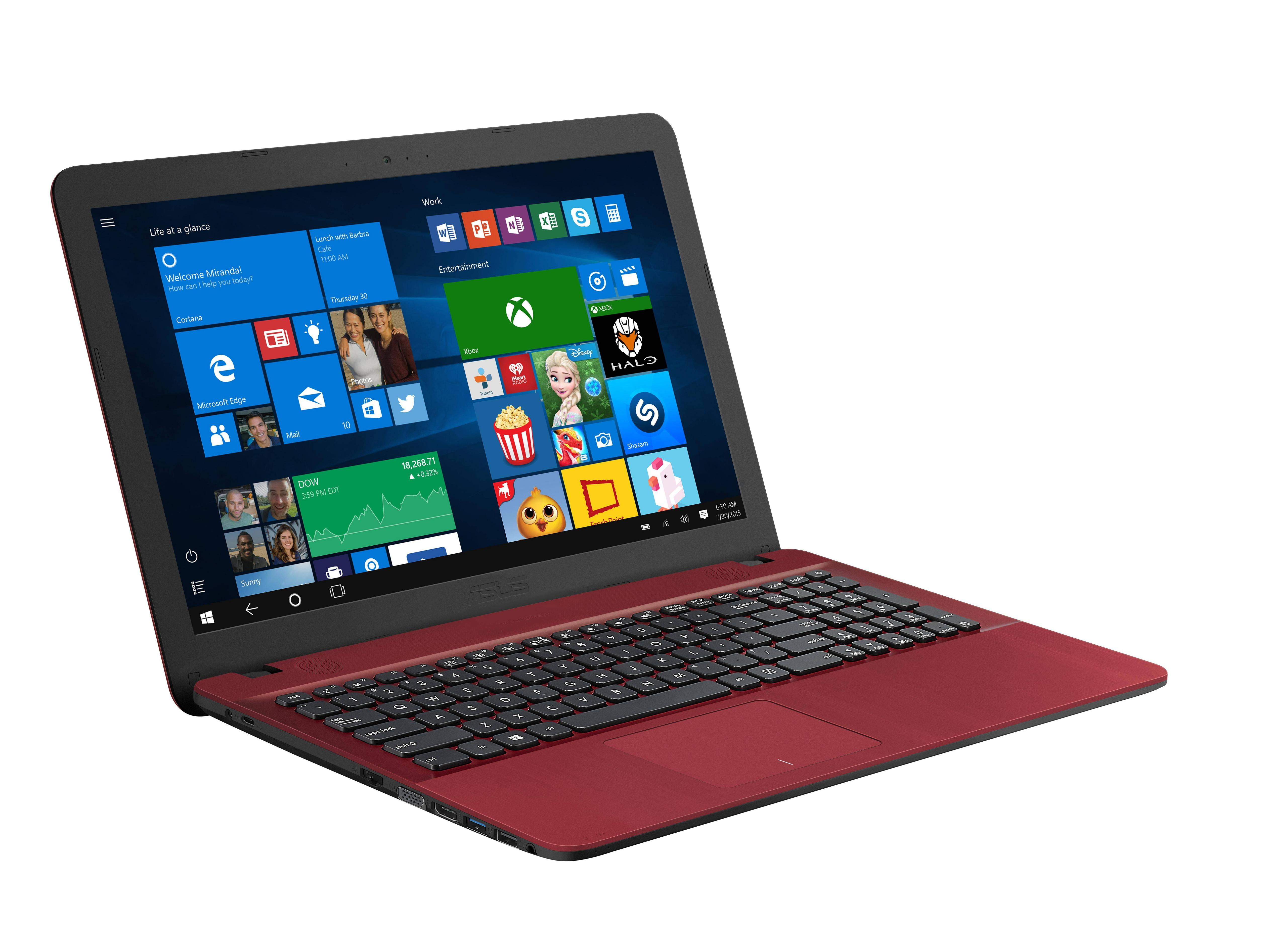 ASUS Vivobook 15 Red, Intel Quad-Core Pentium N4200 Processor ...