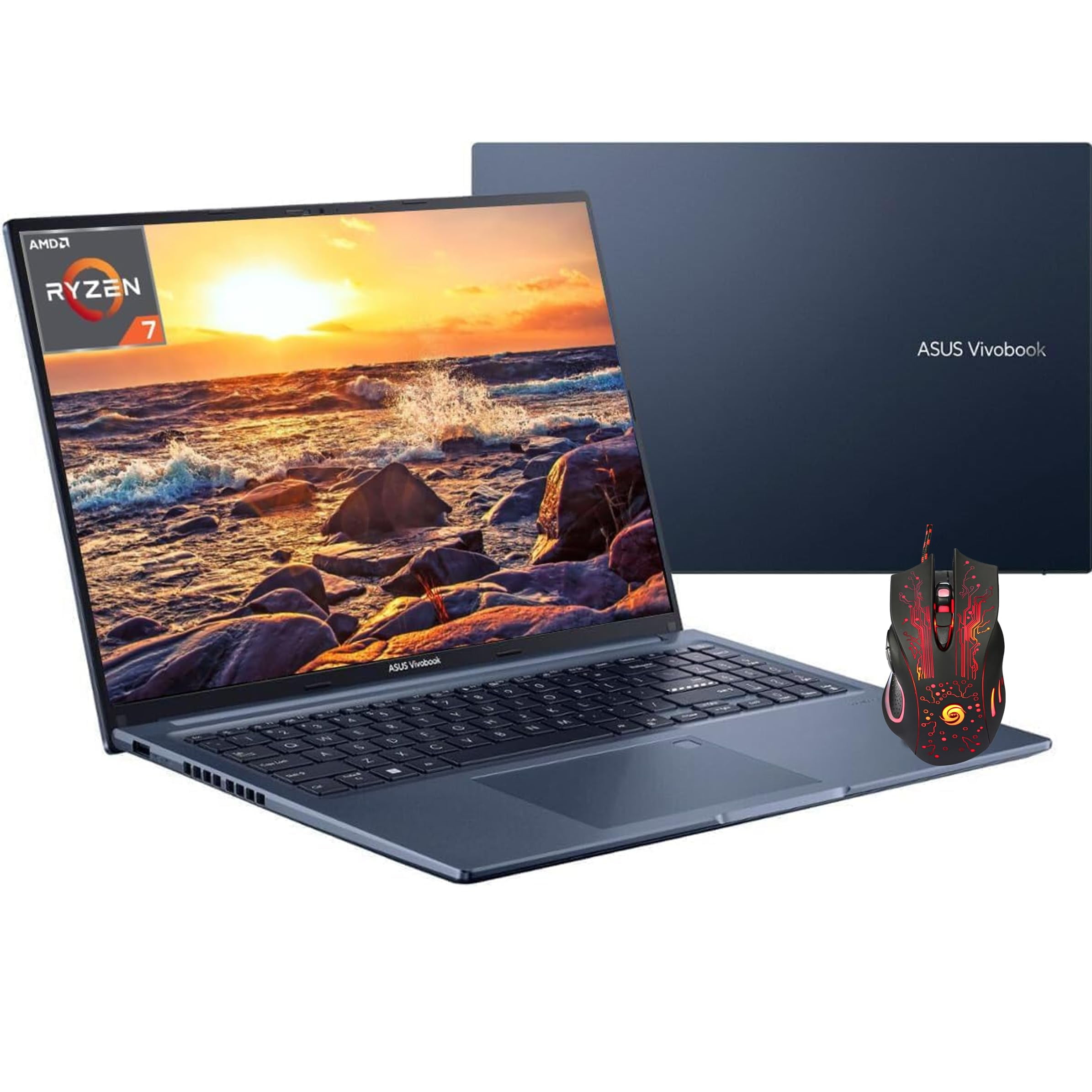ASUS Vivobook 16 Laptop, 16 inch HD Display, AMD Ryzen 7 5800HS ...