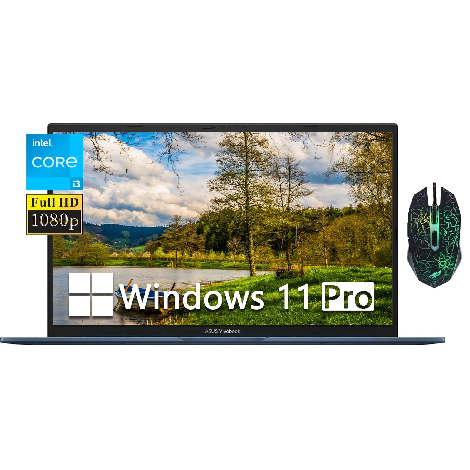 ASUS Vivobook 17.3" FHD Business Laptop, Intel Core i3-1215U(Beat AMD ...