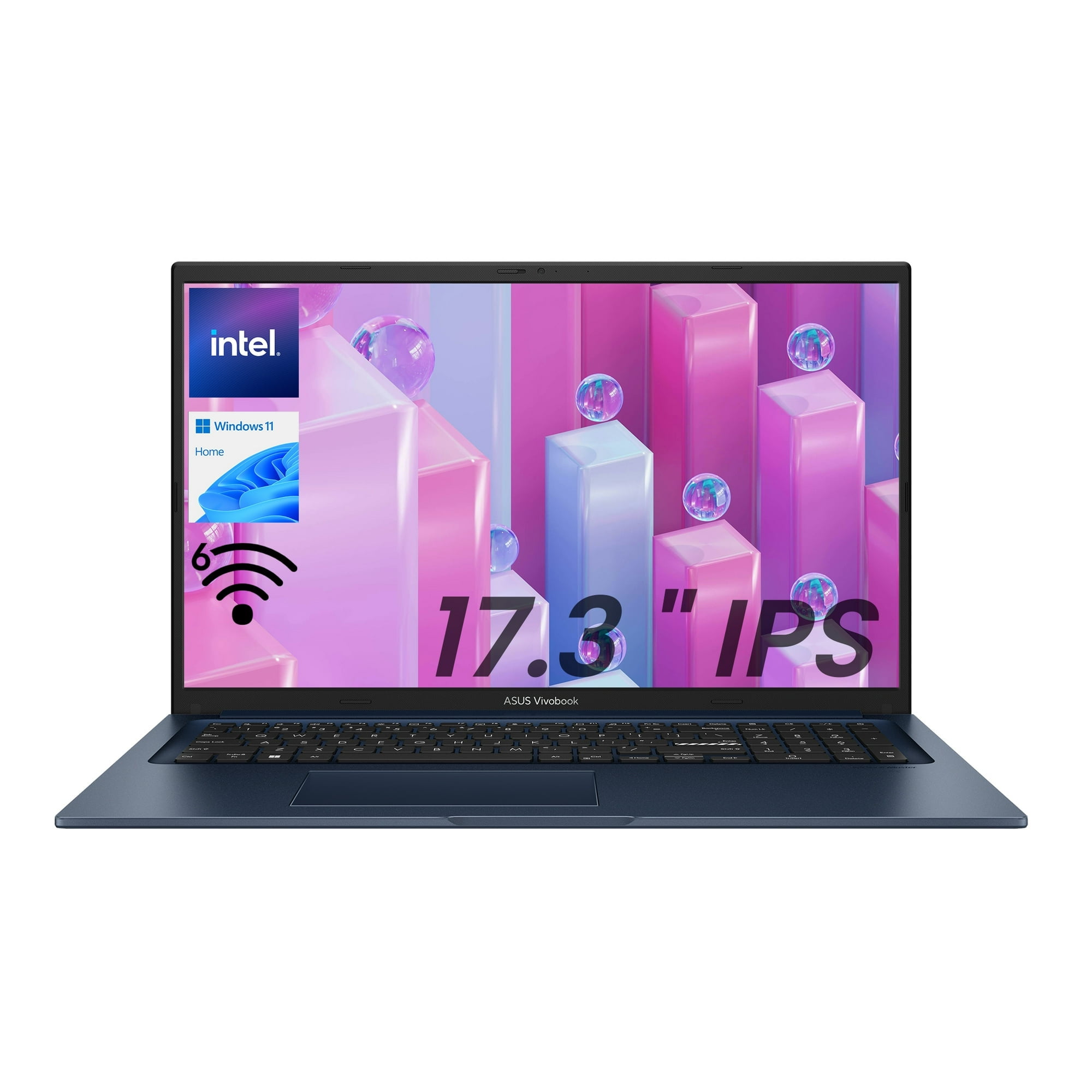 ASUS Vivobook 17.3” FHD IPS Windows 11 Home Laptop, Intel Core i3-1215U ...