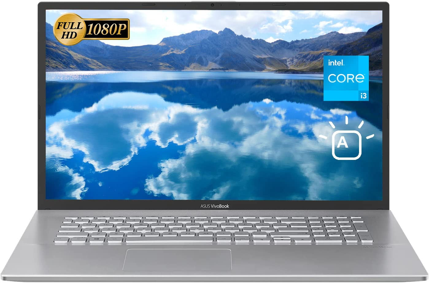 ASUS Vivobook Laptop, 17.3" Full HD Non-Touch Screen, Intel Core i3 ...