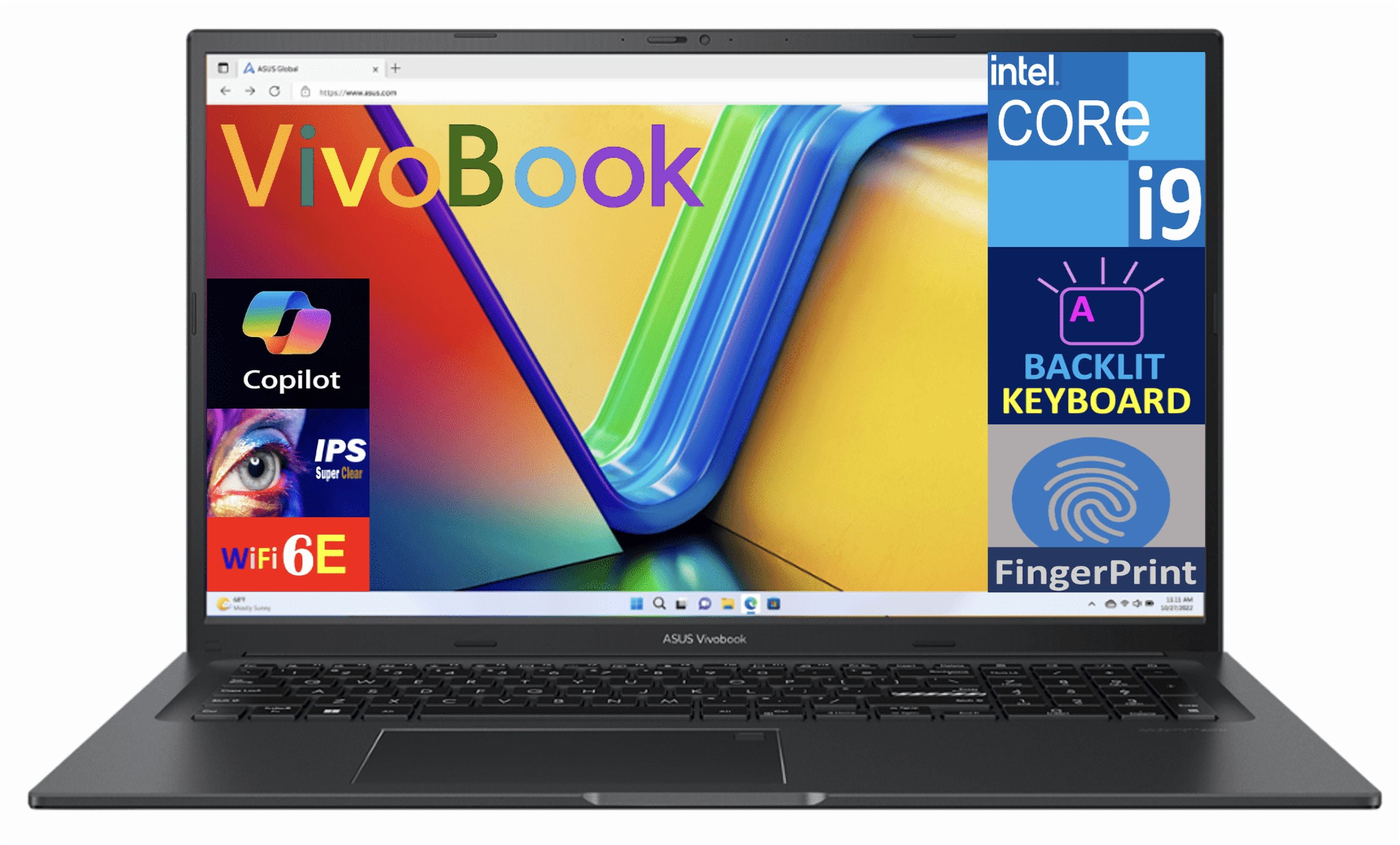 ASUS Vivobook Laptop 17.3in IPS FHD Display (Intel i9-13900H, 40GB DDR4 ...