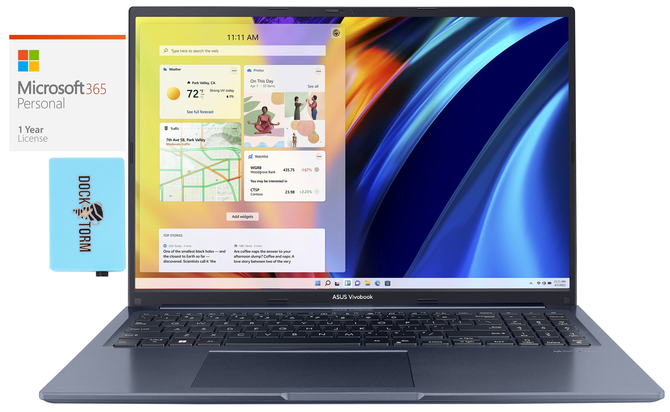 ASUS Vivobook M1603Q Home/Business Laptop (AMD Ryzen 7 5800HS 8-Core ...