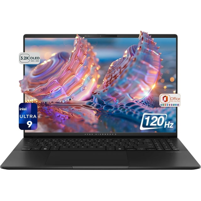 ASUS Vivobook S 16 AI Laptop, Intel Ultra 9-185H, 16 GB LPDDR5X RAM, 1 ...