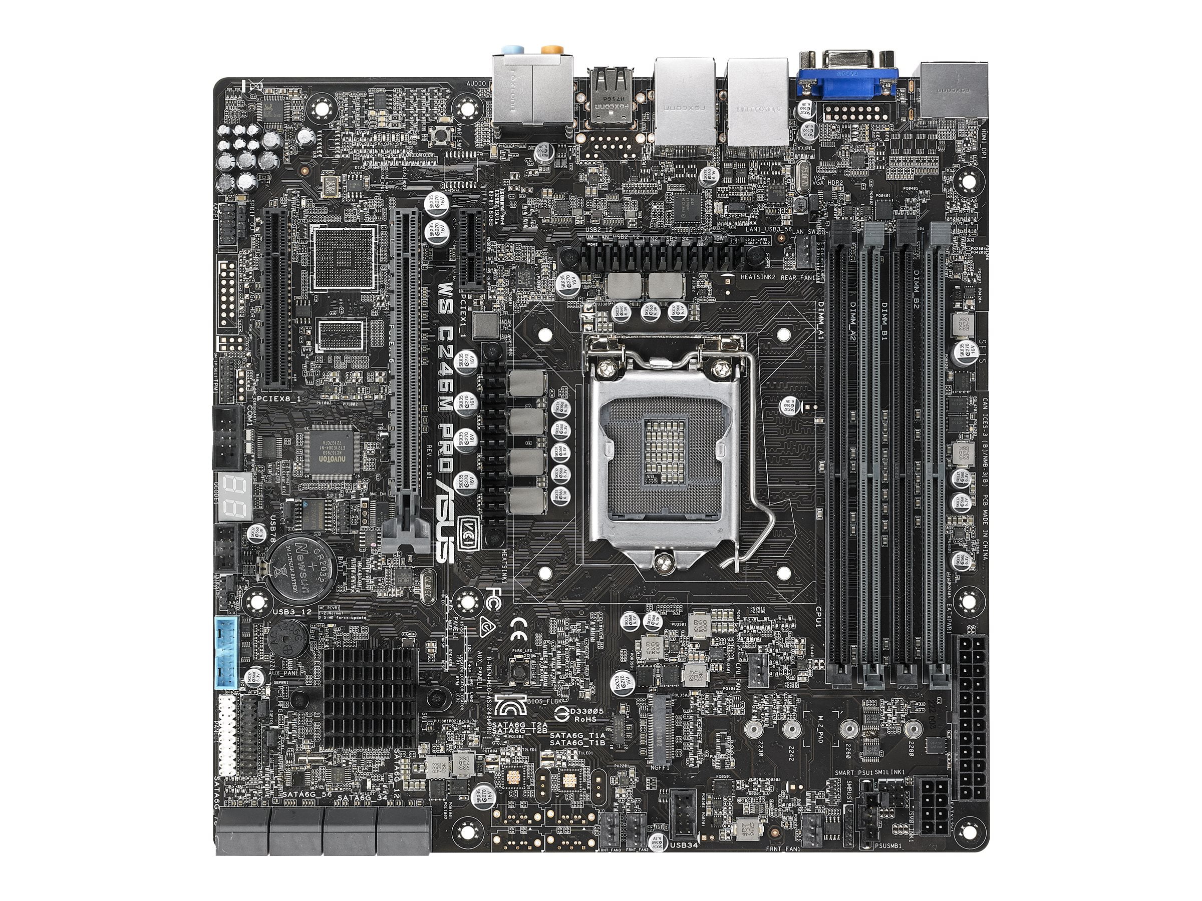 ASUS WS C246M PRO - Motherboard - micro ATX - LGA1151 Socket - C246 ...