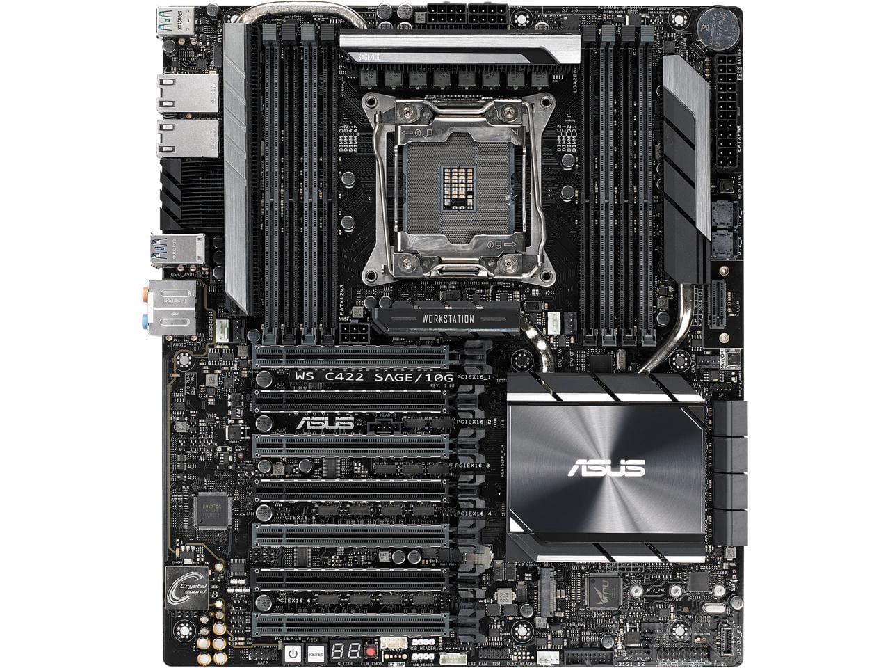 ASUS WS C422 SAGE/10G LGA2066 ECC DDR4 M.2 U.2 C422 ATX Motherboard for ...