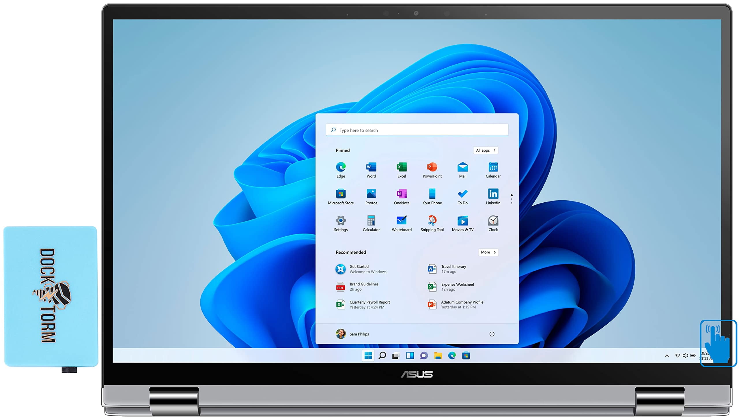 ASUS ZenBook 15.6" 60Hz FHD IPS Touchscreen 2-in-1 Laptop (AMD Ryzen 7 ...