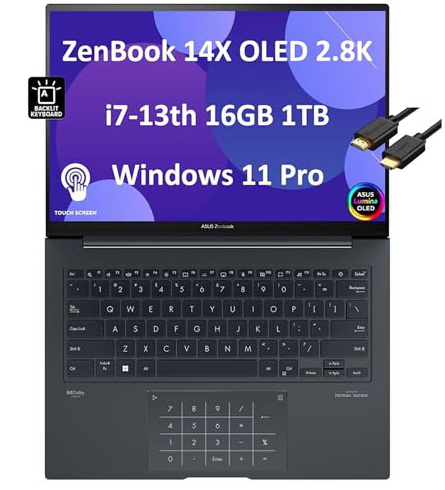 ASUS ZenBook Pro 14 14X OLED Q420 Touchscreen Laptop, 16GB, 1TB SSD, inkwell Gray - Walmart.com