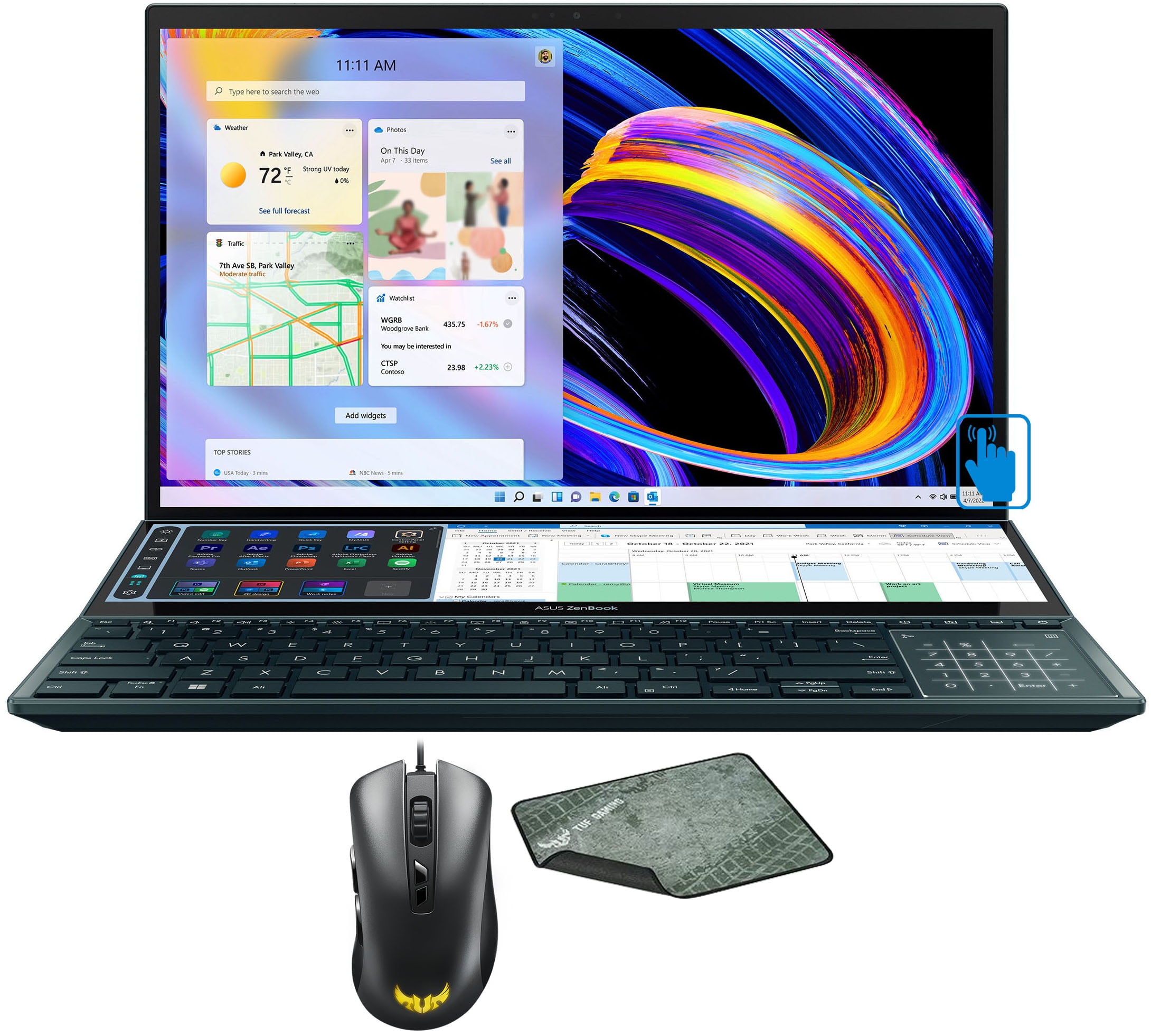 ASUS ZenBook Pro Duo 15-Dual Screen Home/Business Laptop (Intel i9 ...