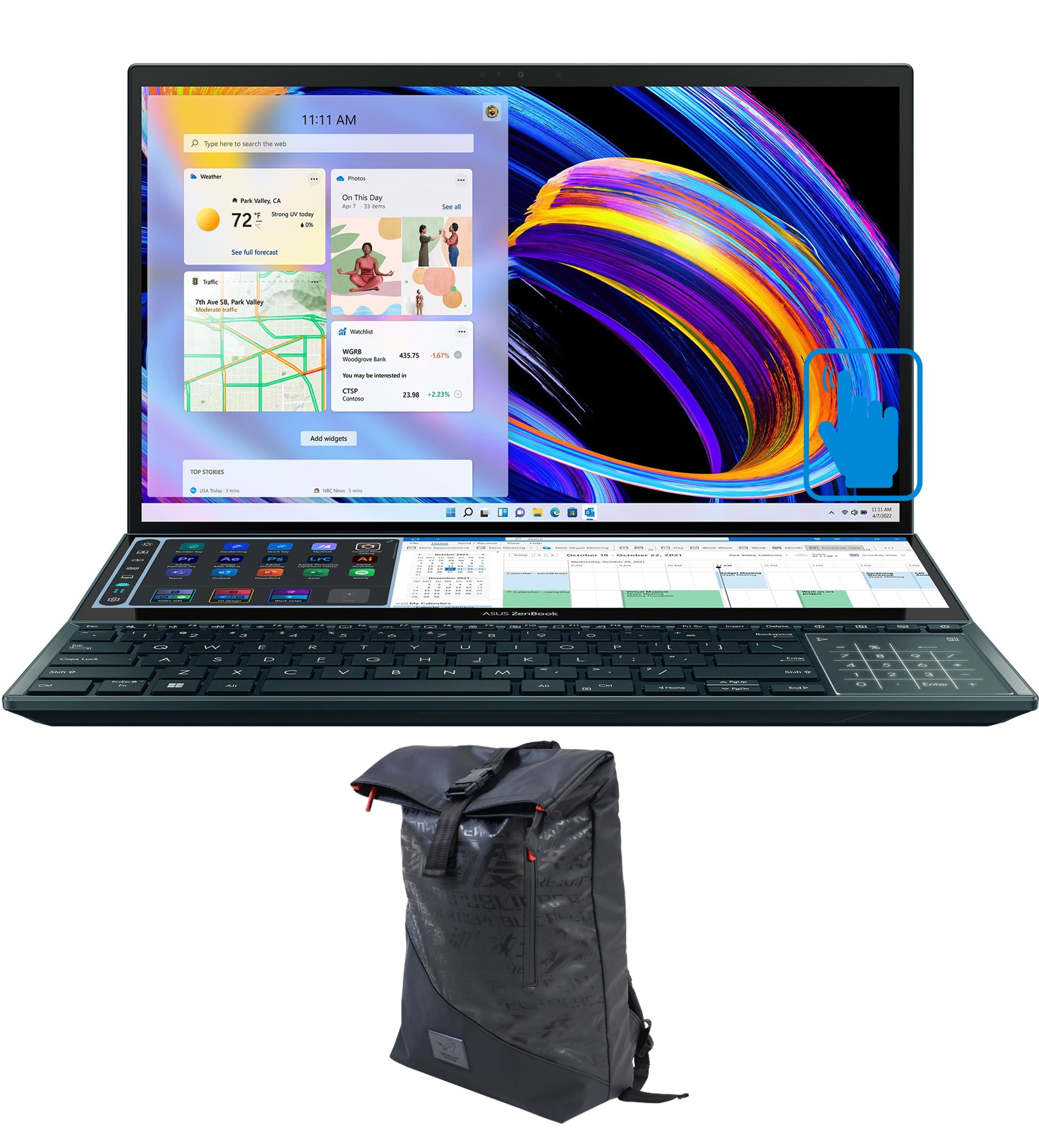 ASUS ZenBook Pro Duo 15 UX582ZM Gaming/Business Laptop (Intel i7-12700H ...