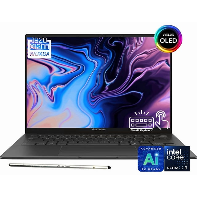 ASUS Zenbook 14 AI Copilot+ AI PC Laptop, 14" FHD+ 1920 x 1200 OLED ...