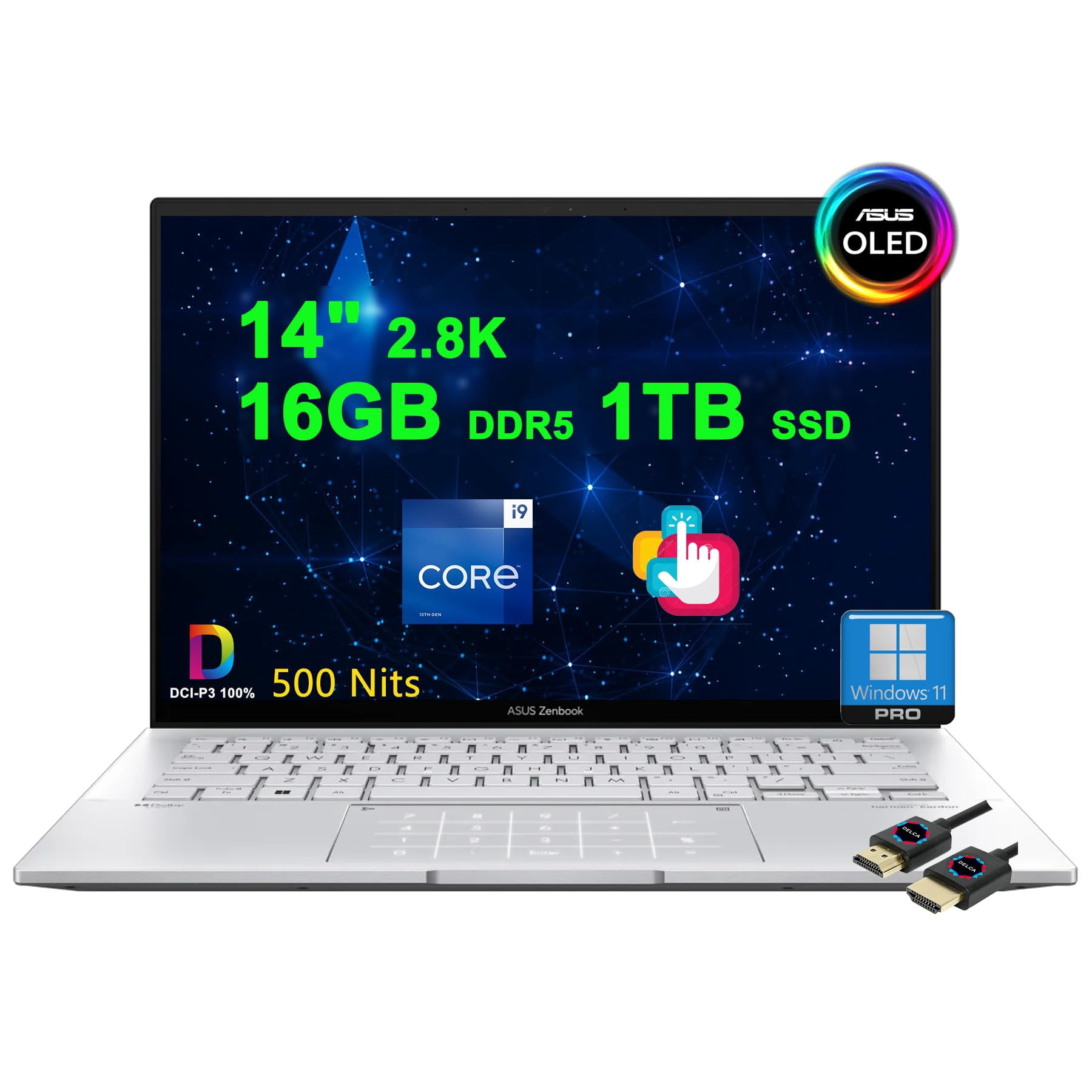 ASUS Zenbook 14 OLED Business Laptop | 14" 2880x1800 Lumina OLED Touch ...
