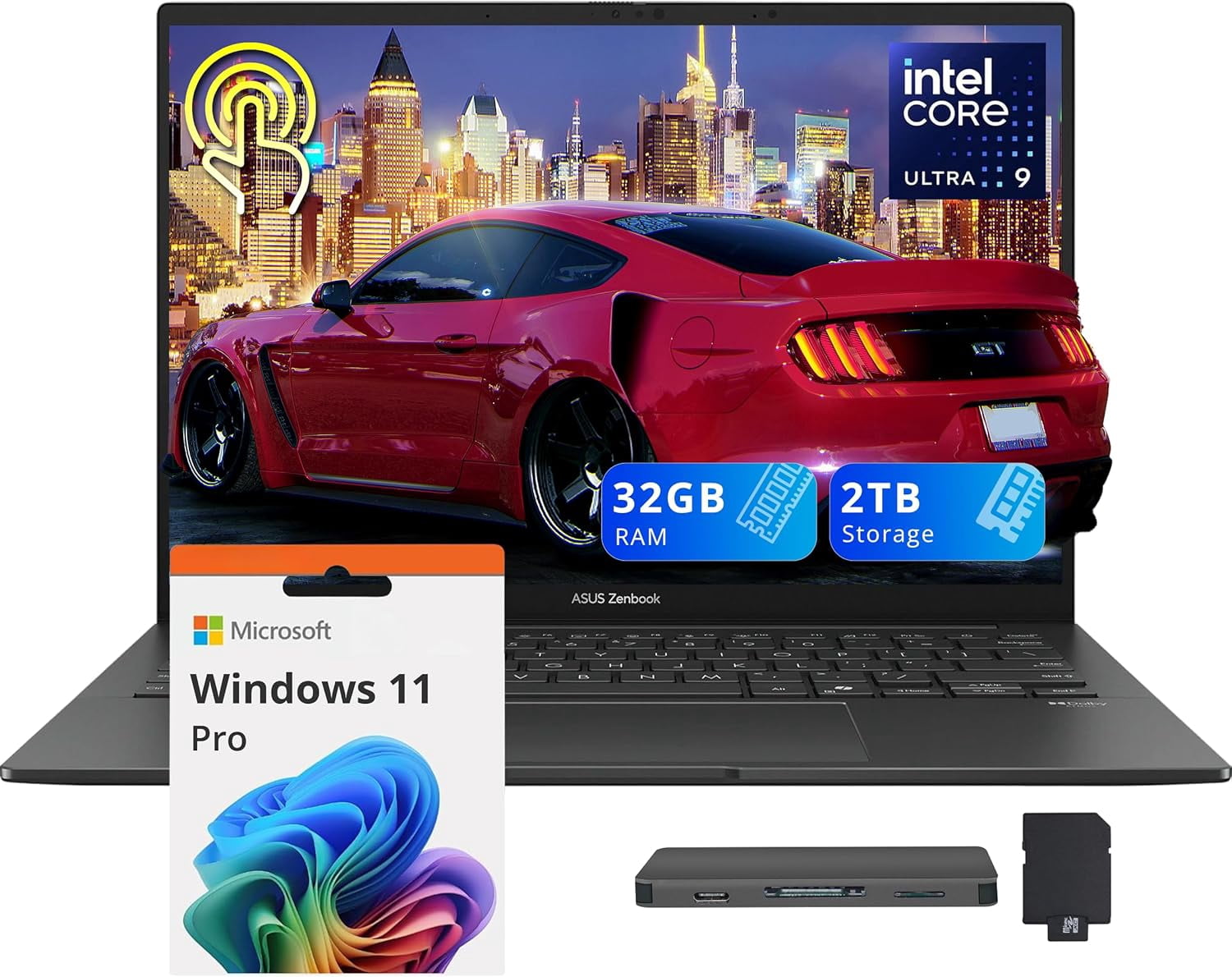 ASUS Zenbook 14" OLED Touch Laptop, Intel Core Ultra 9 285H, 32GB RAM ...