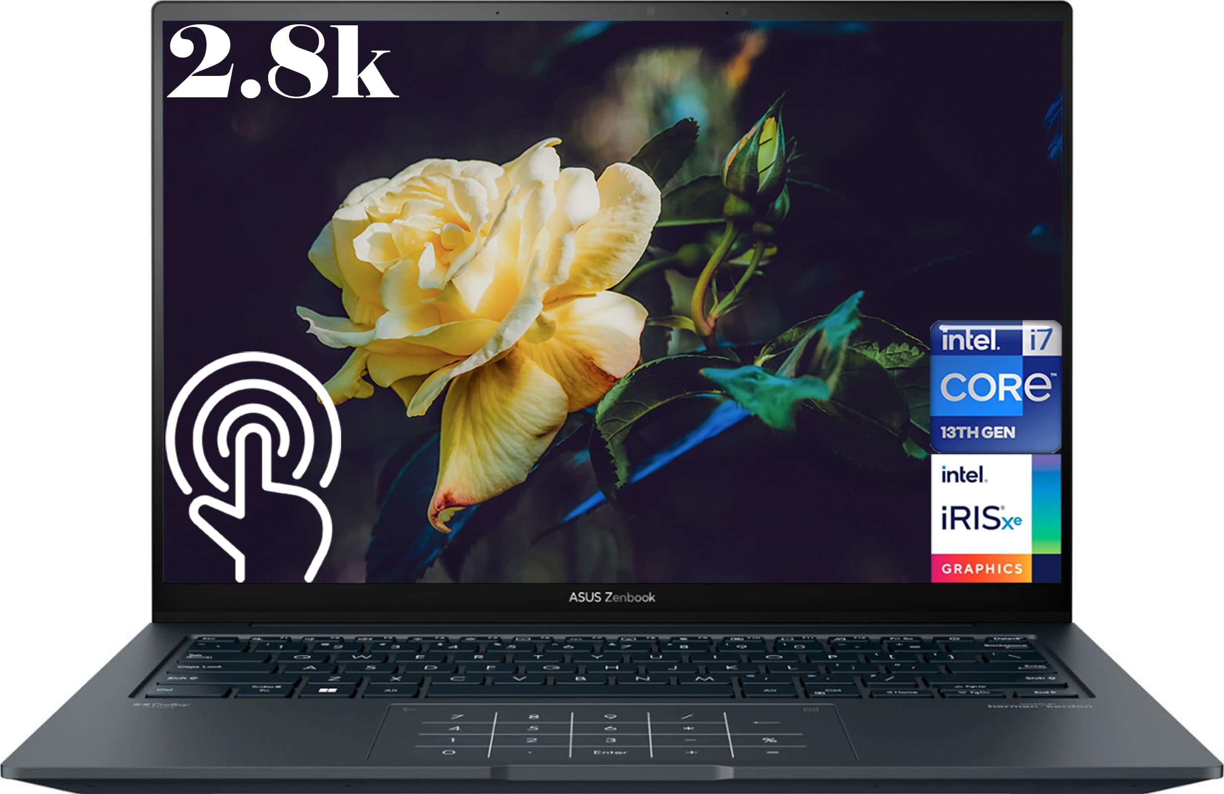 ASUS Zenbook 14X Business Laptop 2023 Newest, 14.5" 2.8K 120Hz Touchscreen, Intel Core i7-13700H ...