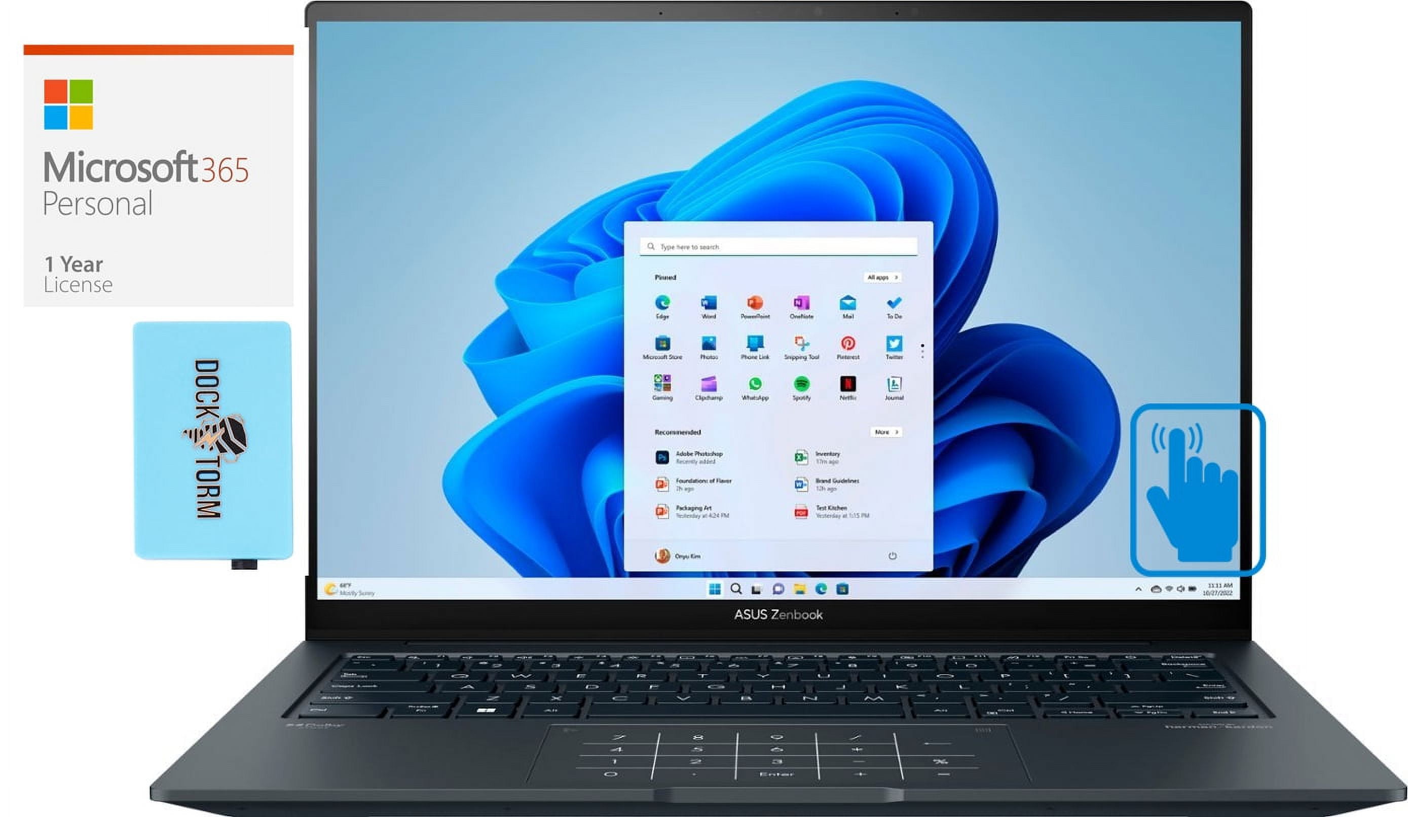 ASUS Zenbook 14X Home/Business Laptop (Intel i7-13700H 14-Core, 14.5'', 120 Hz Touch 2.8K ...