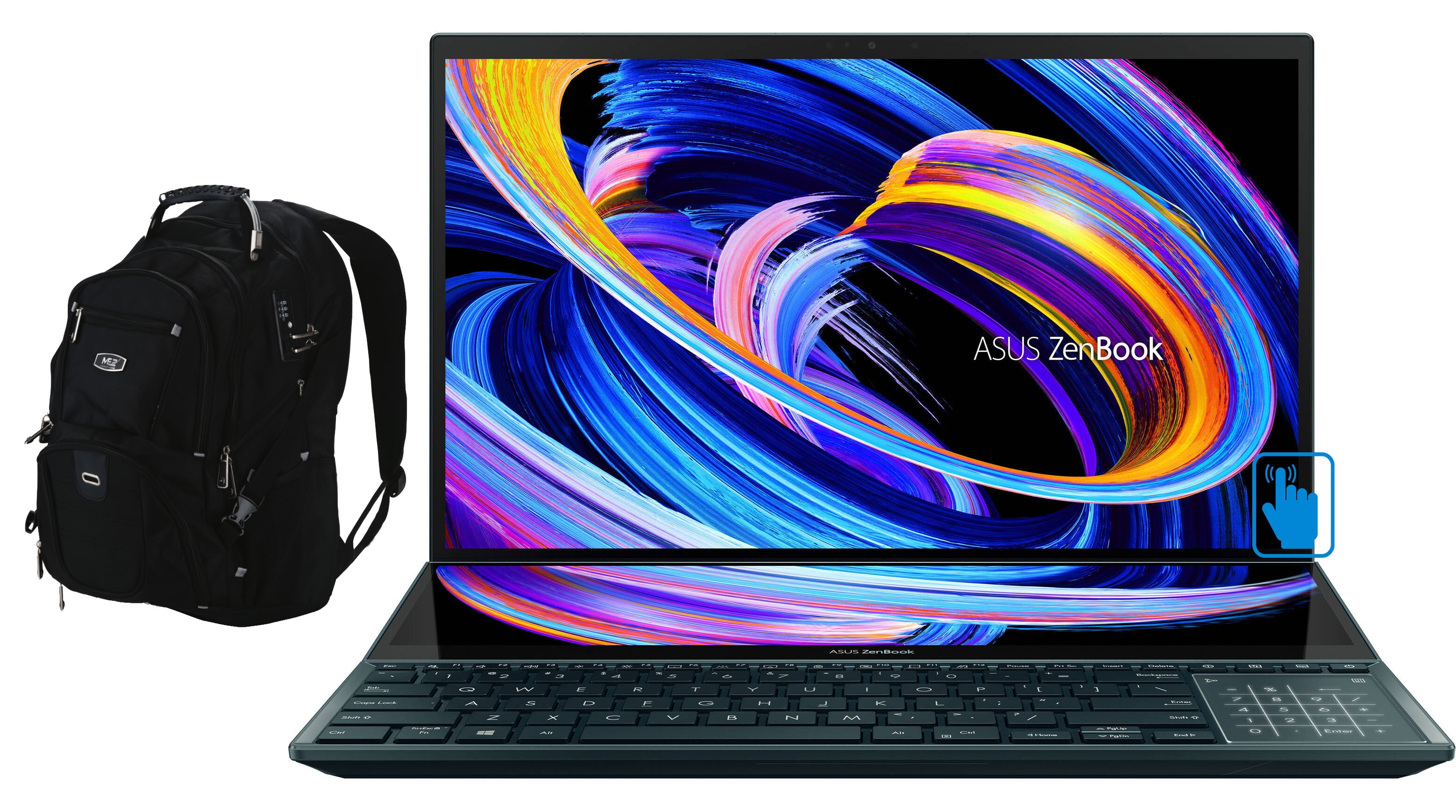 ASUS Zenbook Pro Duo 15 OLED Home/Business Laptop (Intel i9-12900H 14 ...