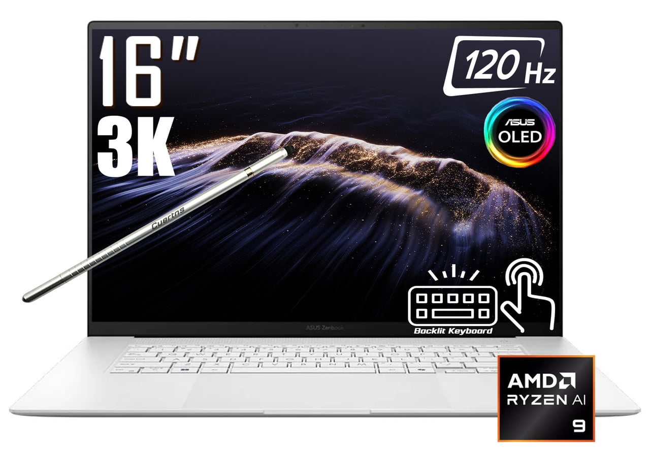 ASUS Zenbook S16 AI Copilot+ Laptop, 16" 3K 2880 x 1800 120Hz OLED ...
