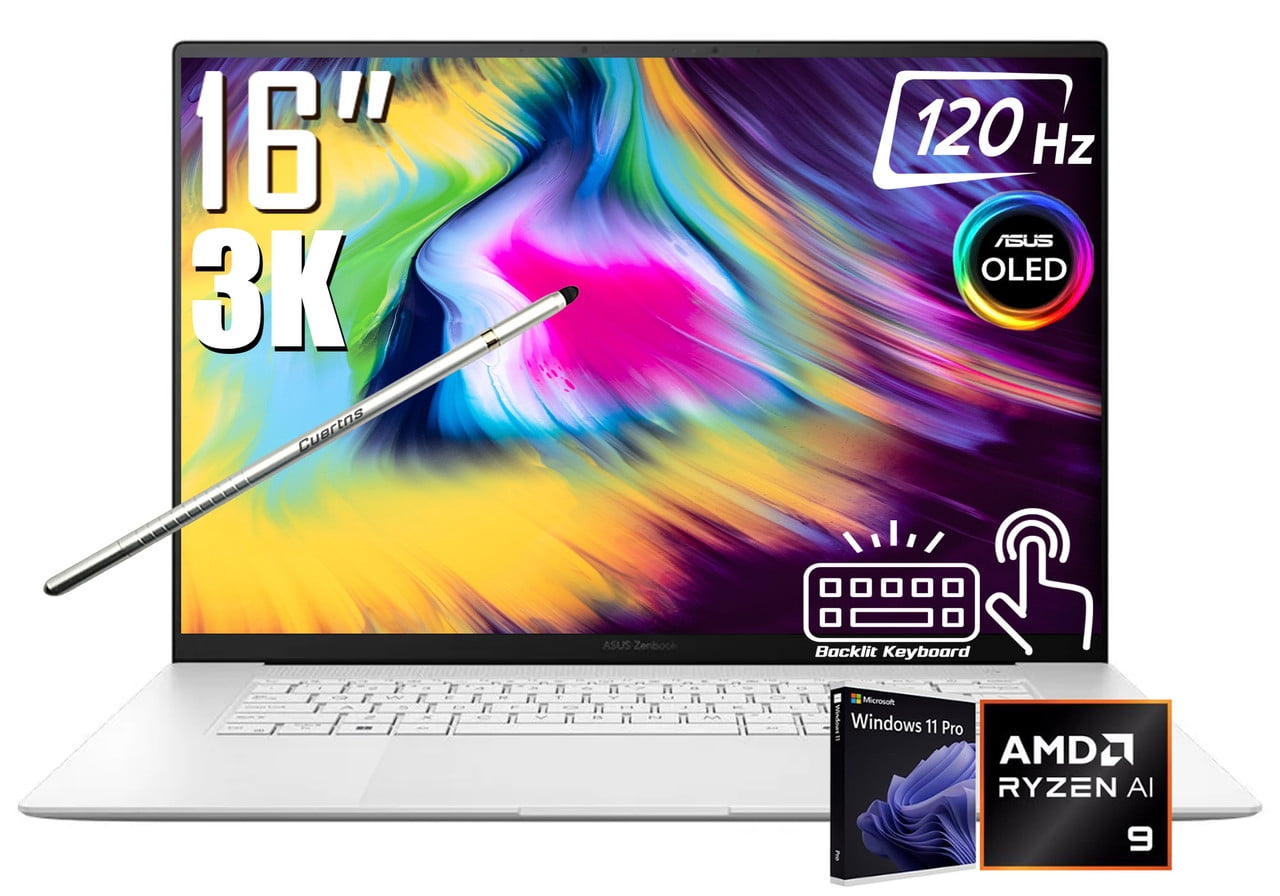 ASUS Zenbook S16 AI Copilot+ Laptop, 16" 3K 2880 x 1800 120Hz OLED ...