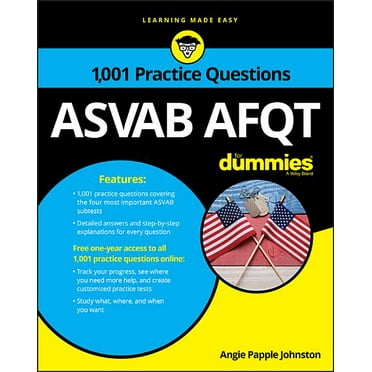ASVAB AFQT for Dummies: Book + 8 Practice Tests Online (Edition 3 ...