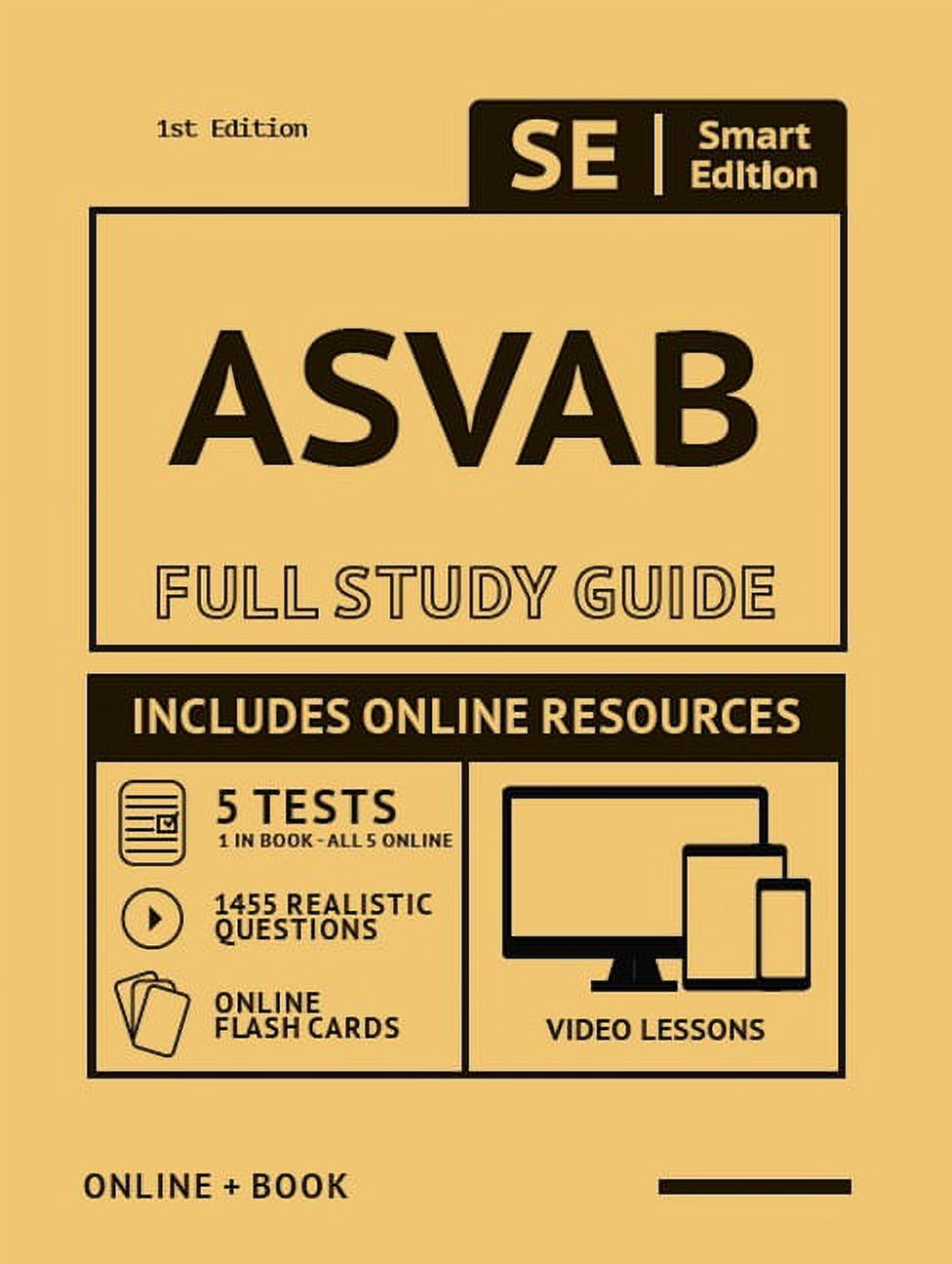 ASVAB Full Study Guide: Complete Subject Review with Online Videos, 5 ...