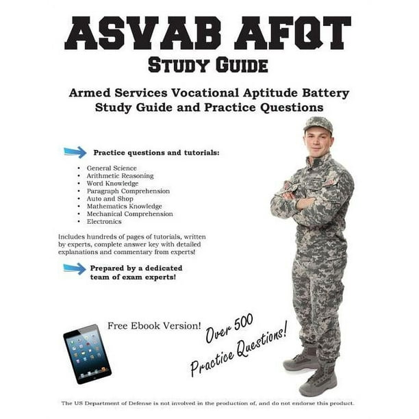 ASVAB Study Guide : Armed Services Vocational Aptitude Battery Study ...