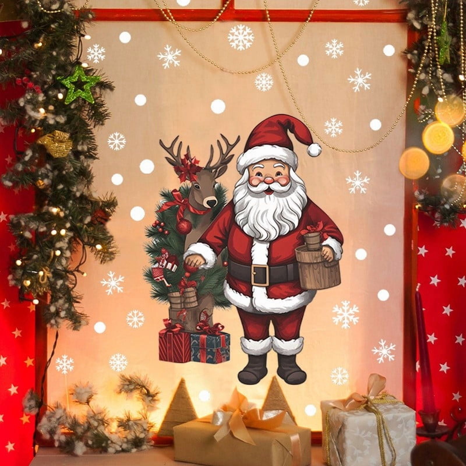 ASXITE Christmas Decorations Indoor,Christmas Home Decorations,Santa ...