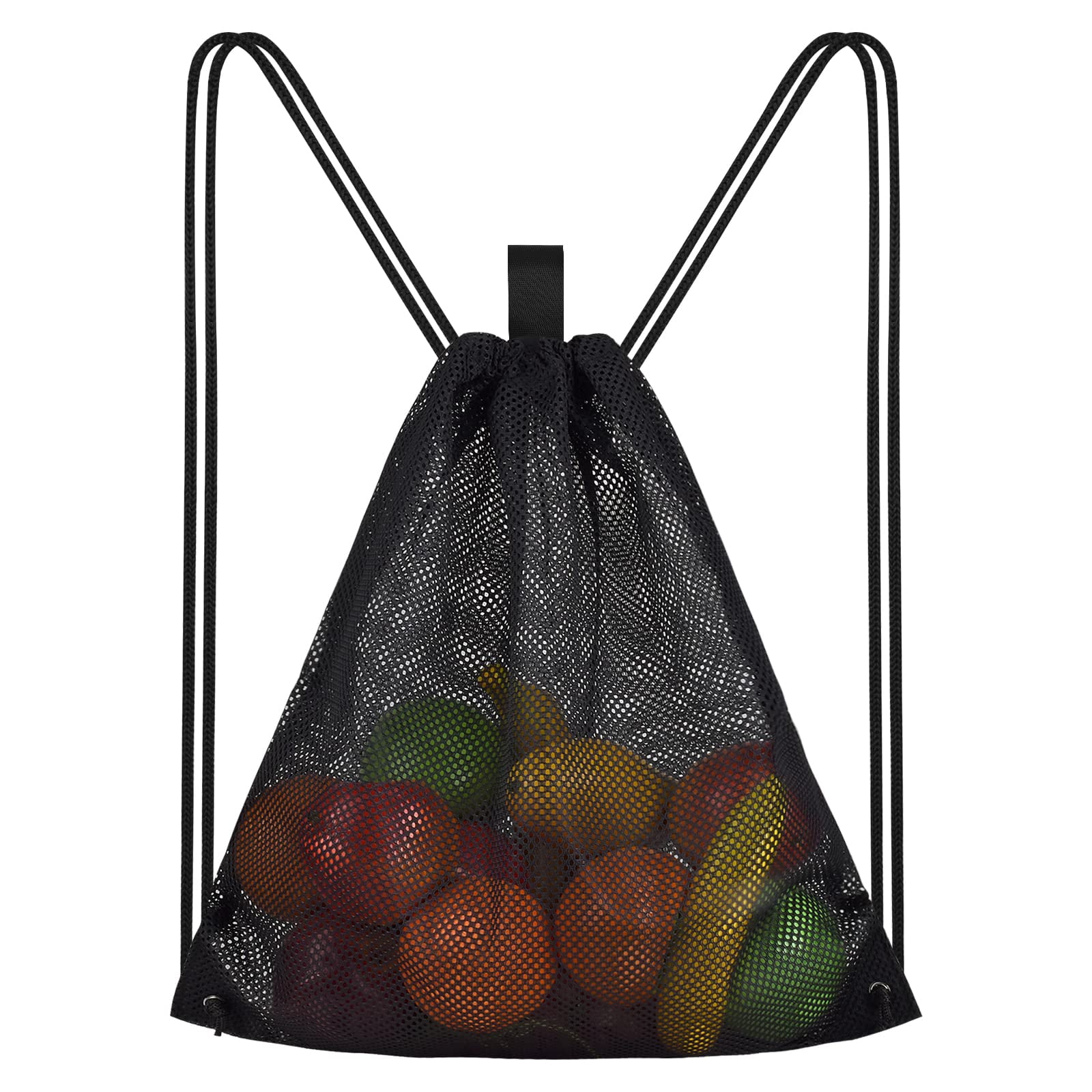 ASYTTY Drawstring Gym Bag, Mesh Beach Bag, Mesh Backpacks with ...