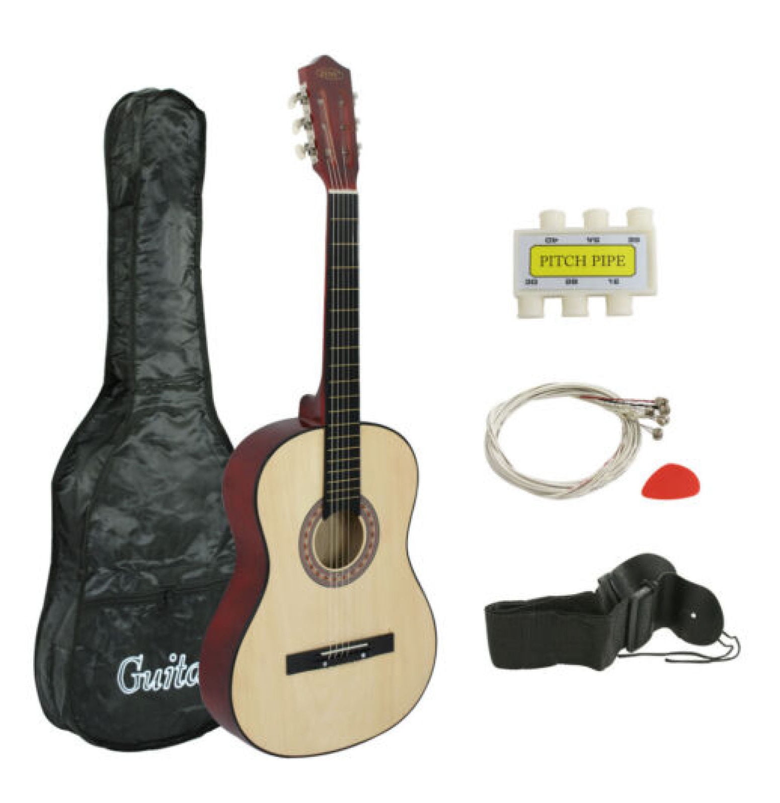 ASpecialty 38" Beginner Acoustic Guitar Basic Starter Kit w/Gig Bag ...