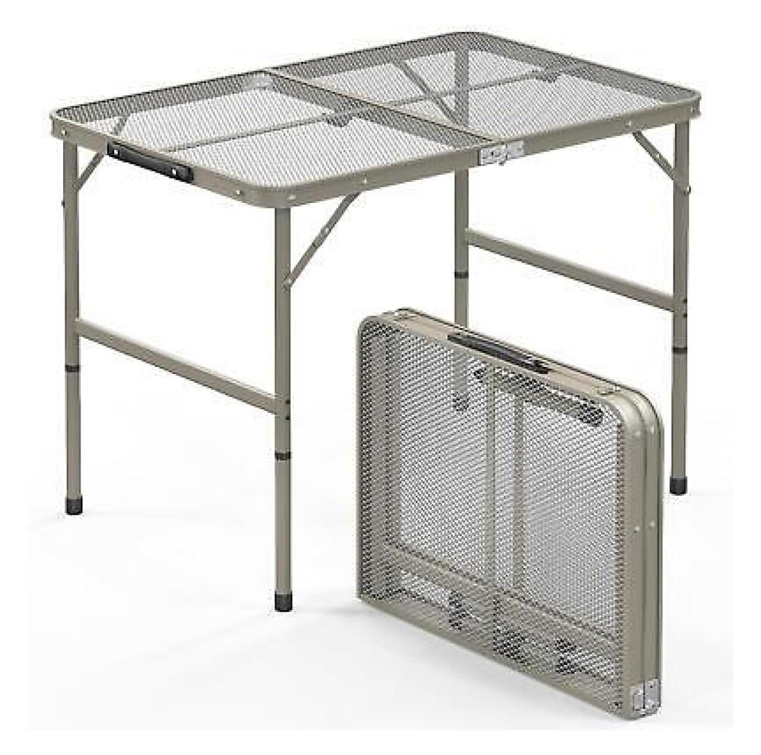 ASpecialty Camping Table, 3 ft Folding Grill Table with Mesh Desktop ...