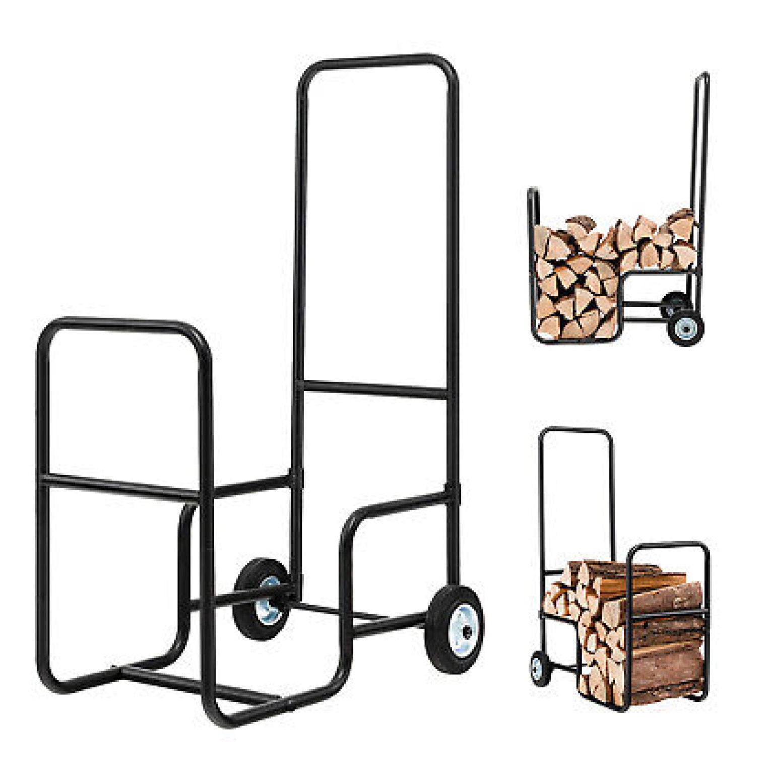 ASpecialty Firewood Wood Mover Hauler Fire Rack Caddy Cart Dolly ...