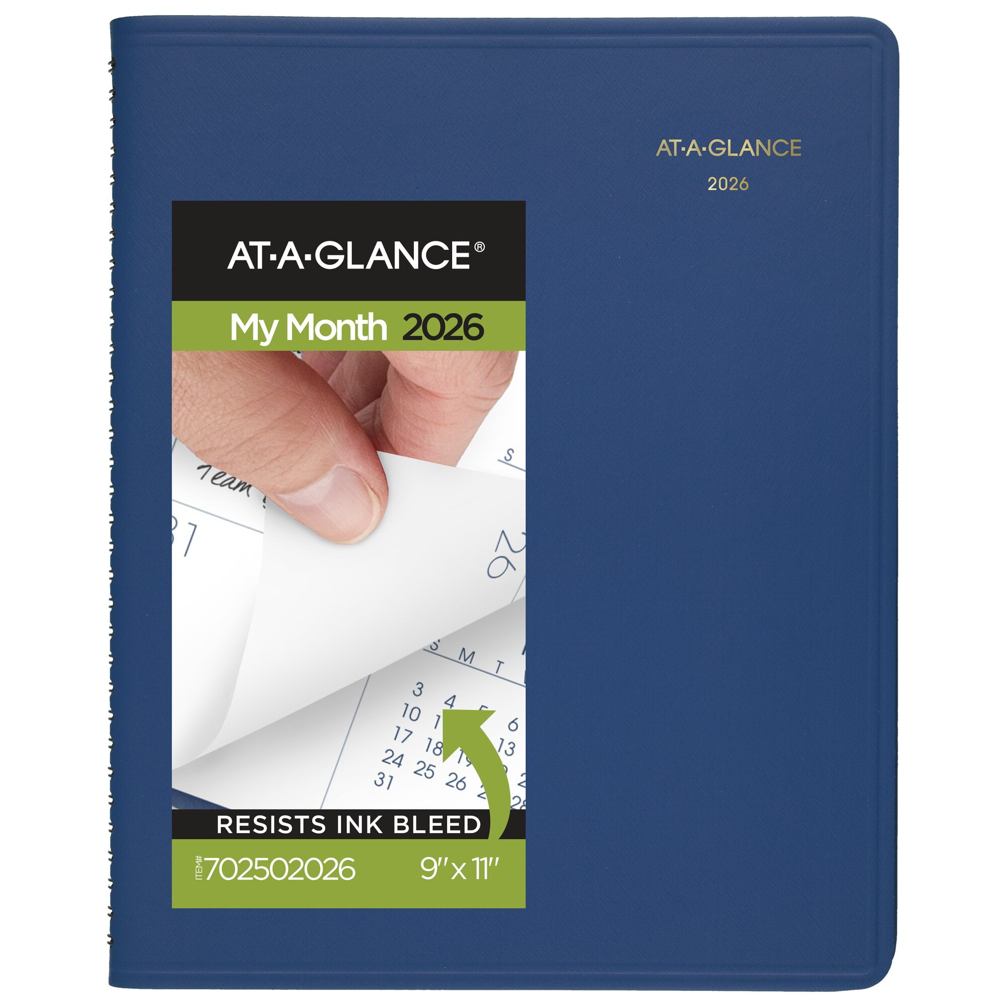 AT-A-GLANCE 2026 15-Month Monthly Planner Blue Large 9 x 11 - Monthly ...