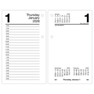 AT-A-GLANCE Financial Desk Calendar Refill, 3 1/2 x 6, White, 2018 ...