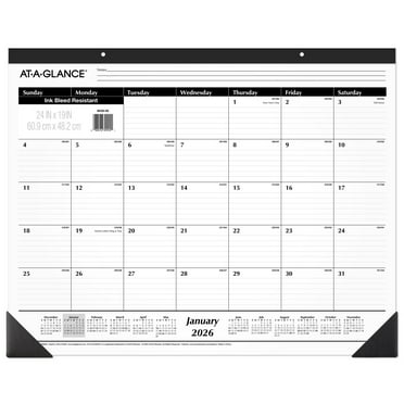 At-A-Glance Tropical Design Compact Monthly Desk Pad - Walmart.com