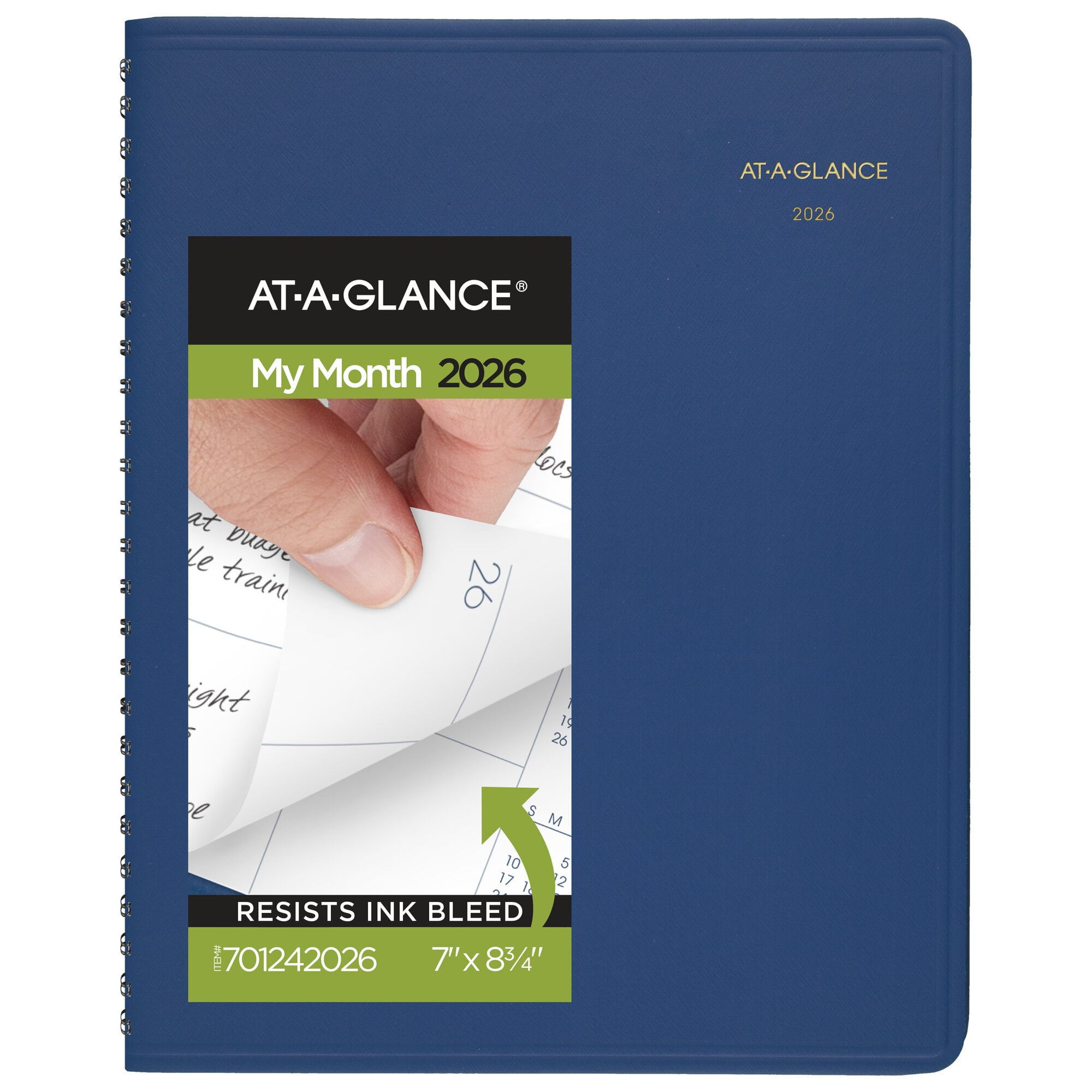AT-A-GLANCE 2026 Monthly Planner Blue Medium 7 x 8 34 - Monthly ...
