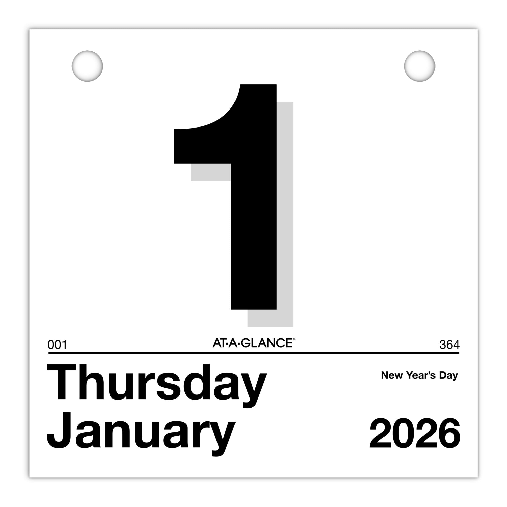 AT-A-GLANCE 2026 Today Is Daily Wall Calendar Refill Small 6 x 6 - Wall ...