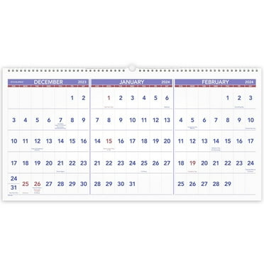 KCEHTA 2025 Wall Calendar, Monthly Calendar 2024-2025, 18 Month Wall ...