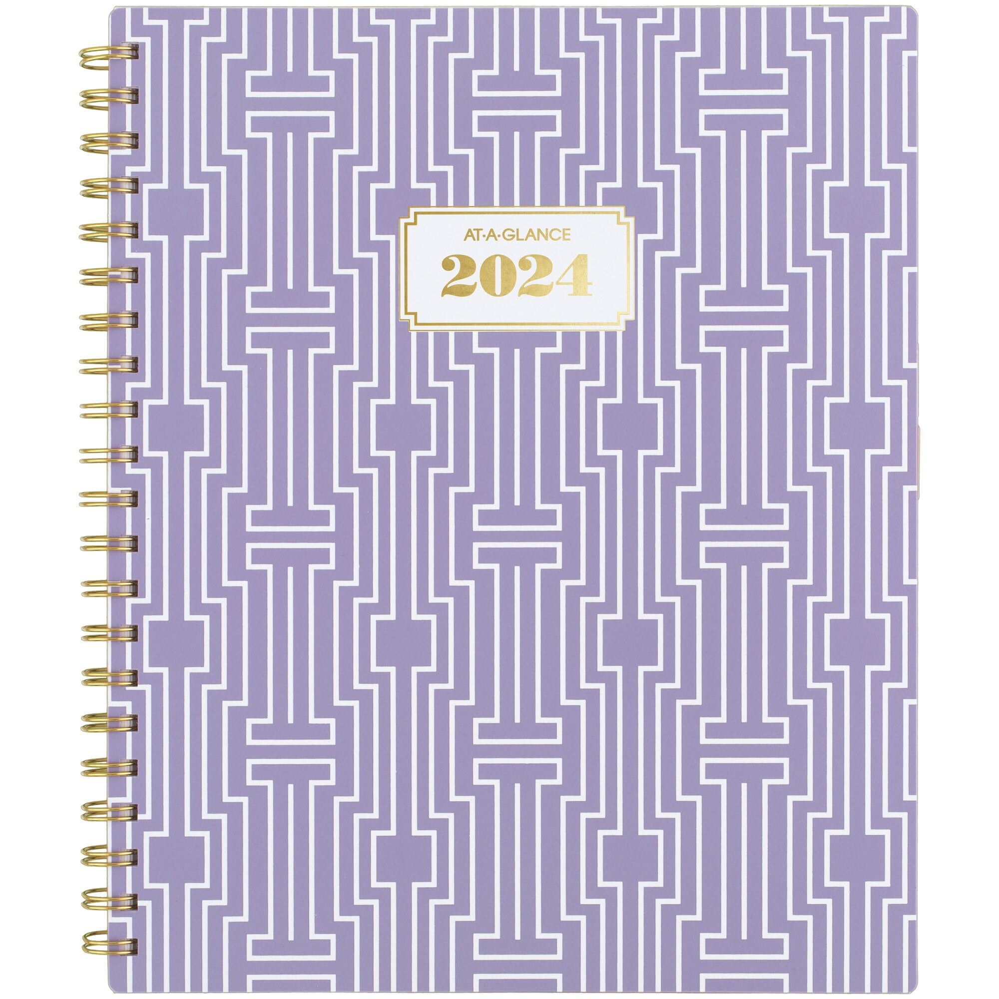 AT-A-GLANCE BADGE 2024 Weekly Monthly Planner Geo Large 8 12 x 11 ...