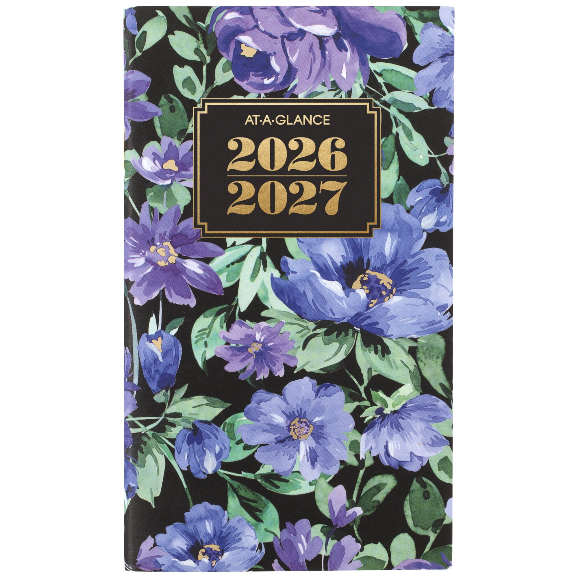 AT-A-GLANCE BADGE 2026-2027 Two Year Monthly Planner Floral Pocket 3 12 x 6 - - Walmart.com