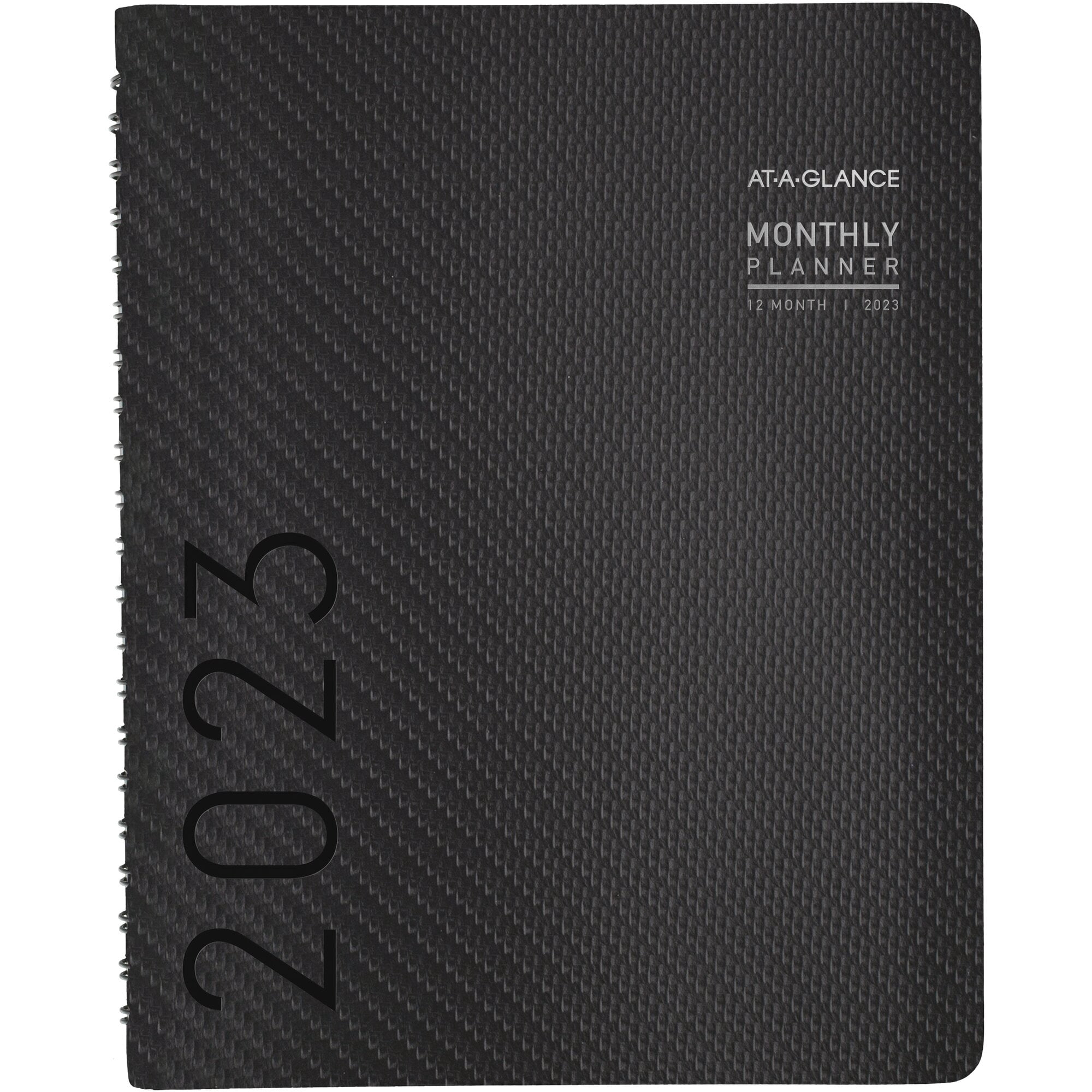 AT-A-GLANCE Contemporary 2023 Weekly Monthly Planner, Graphite, Large ...