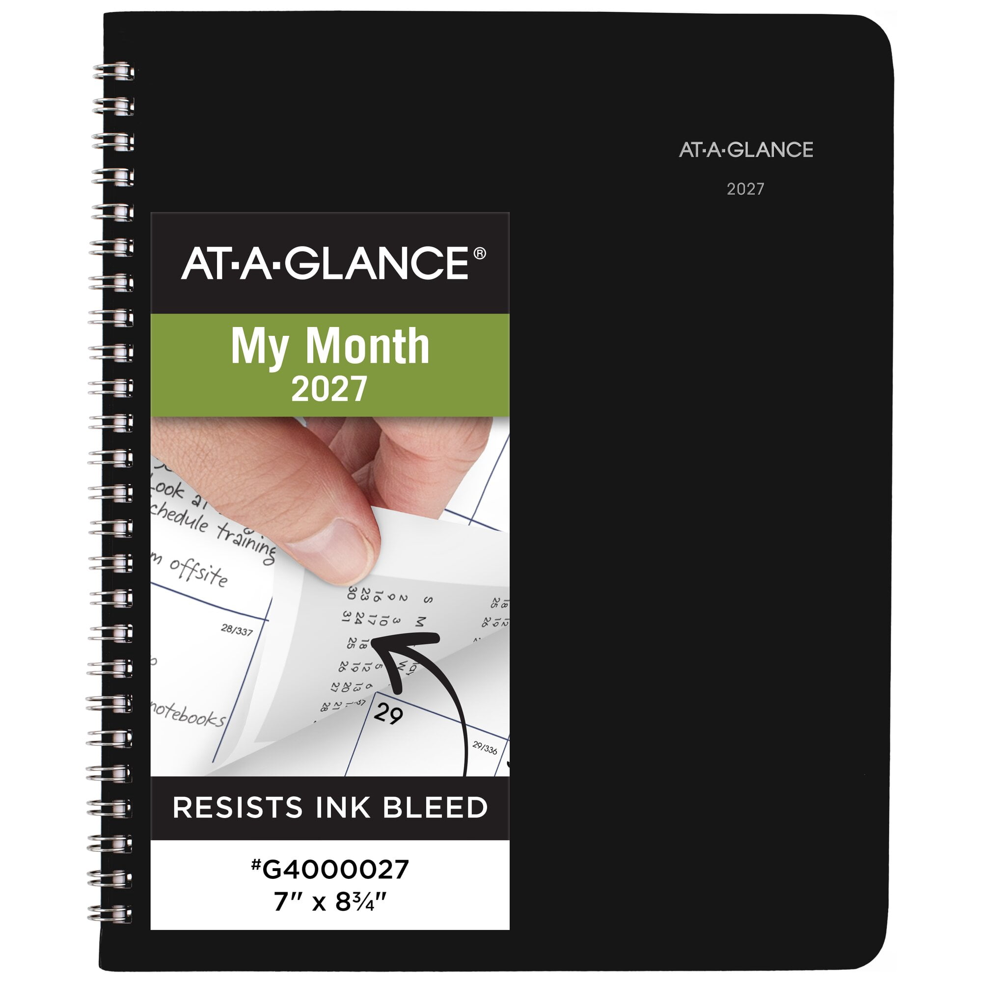 AT-A-GLANCE DayMinder 2027 Monthly Planner Black Medium 7 x 8 34 ...