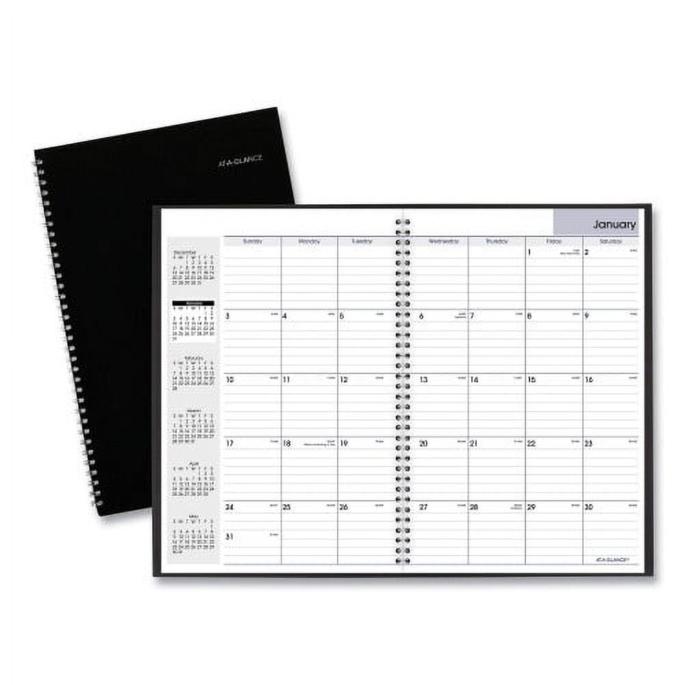 AT-A-GLANCE DayMinder Monthly Planner, Ruled Blocks, 12 x 8, Black ... AT-A-GLANCE DayMinder Monthly Planner, Ruled Blocks, 12 x 8, Black ...