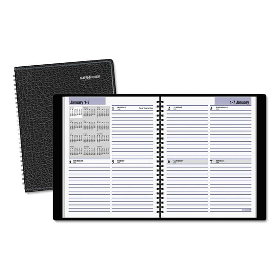 AT-A-GLANCE DayMinder Open-Schedule Weekly Appointment Book, 6 7/8 x 8 ...