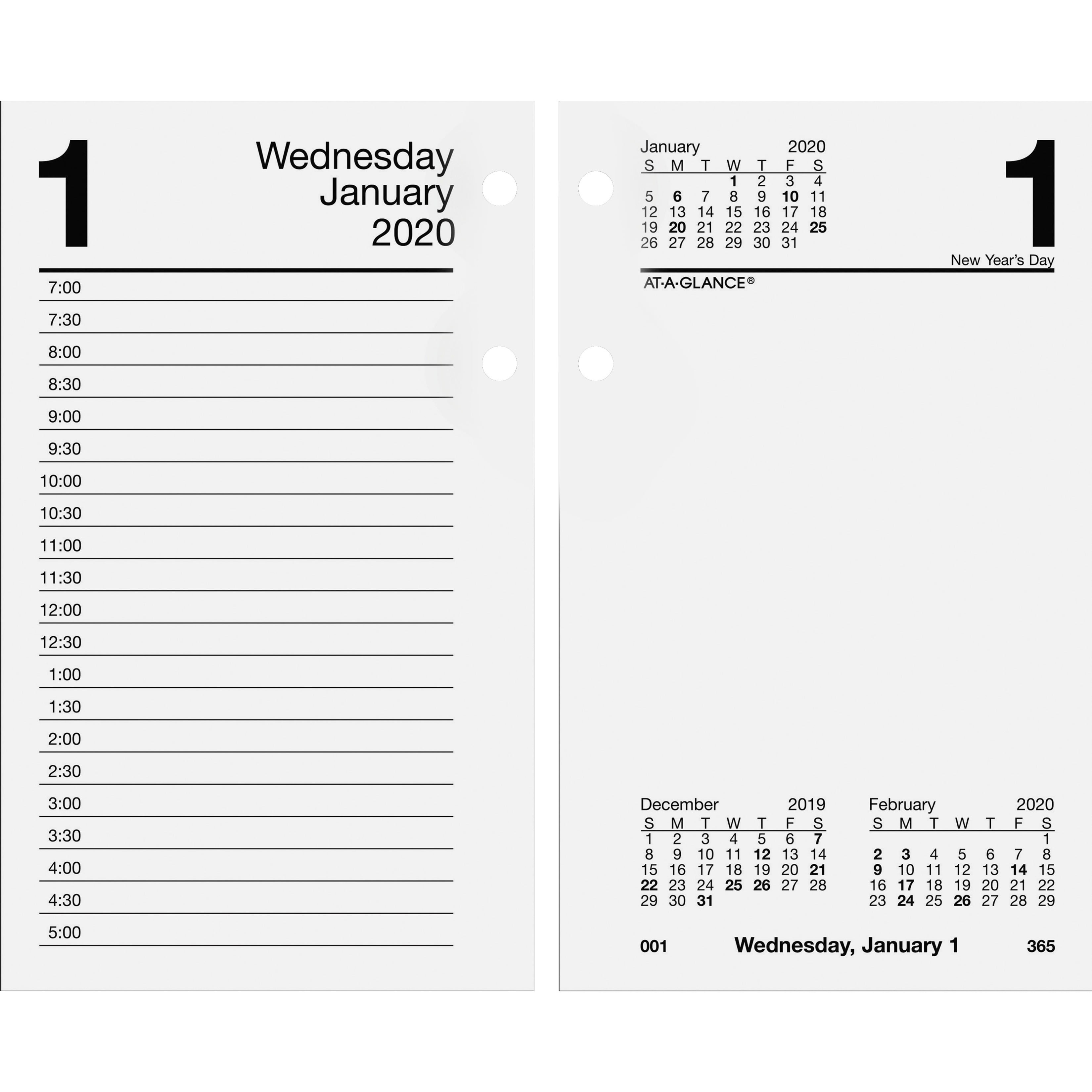 AT-A-GLANCE Desk Calendar Refill ,CALENDAR,REFILL,3.5X6 - Walmart.com