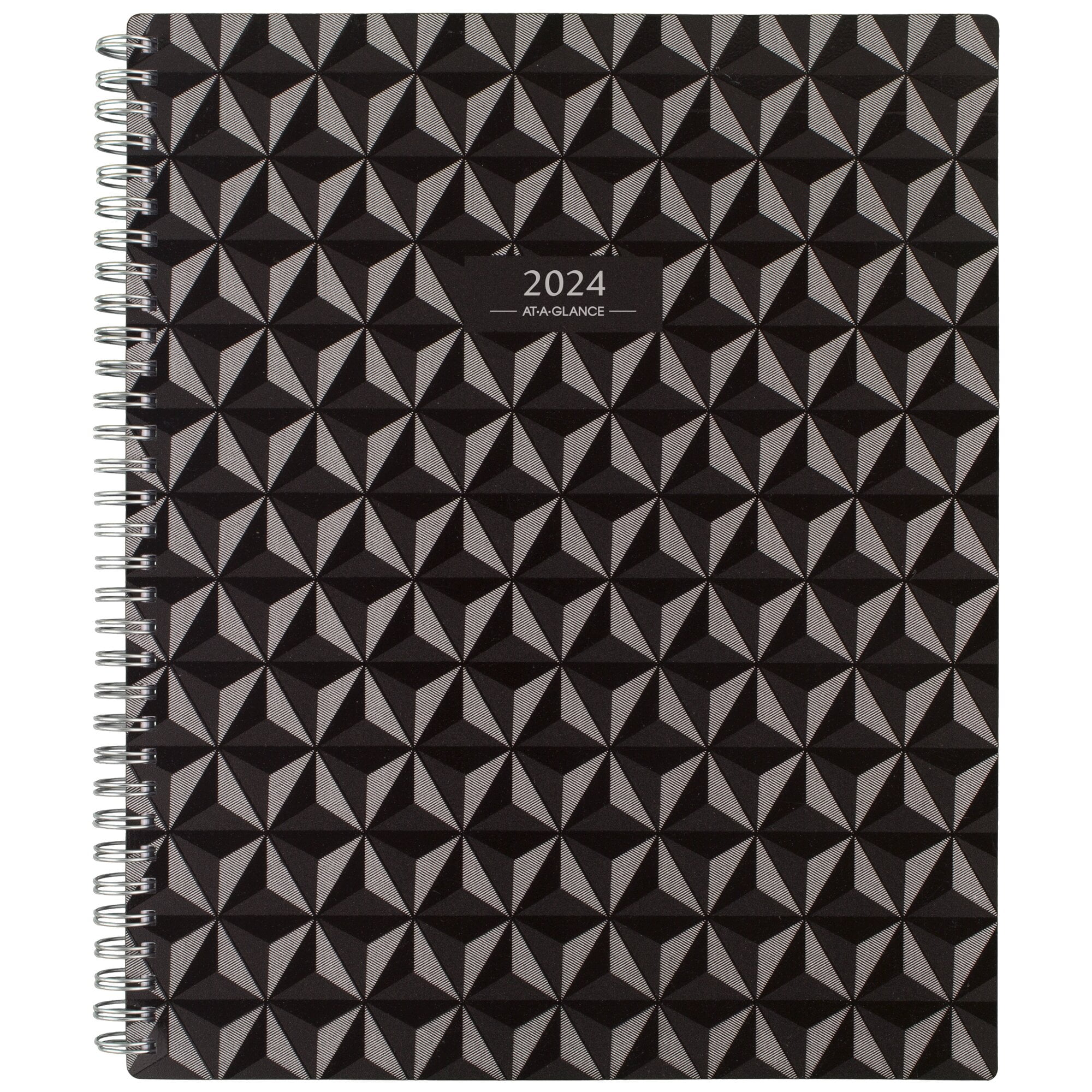 AT-A-GLANCE Elevation 2024 Weekly/Monthly Planner, Appointment Book Calendar, Black, Large 8 12 ...
