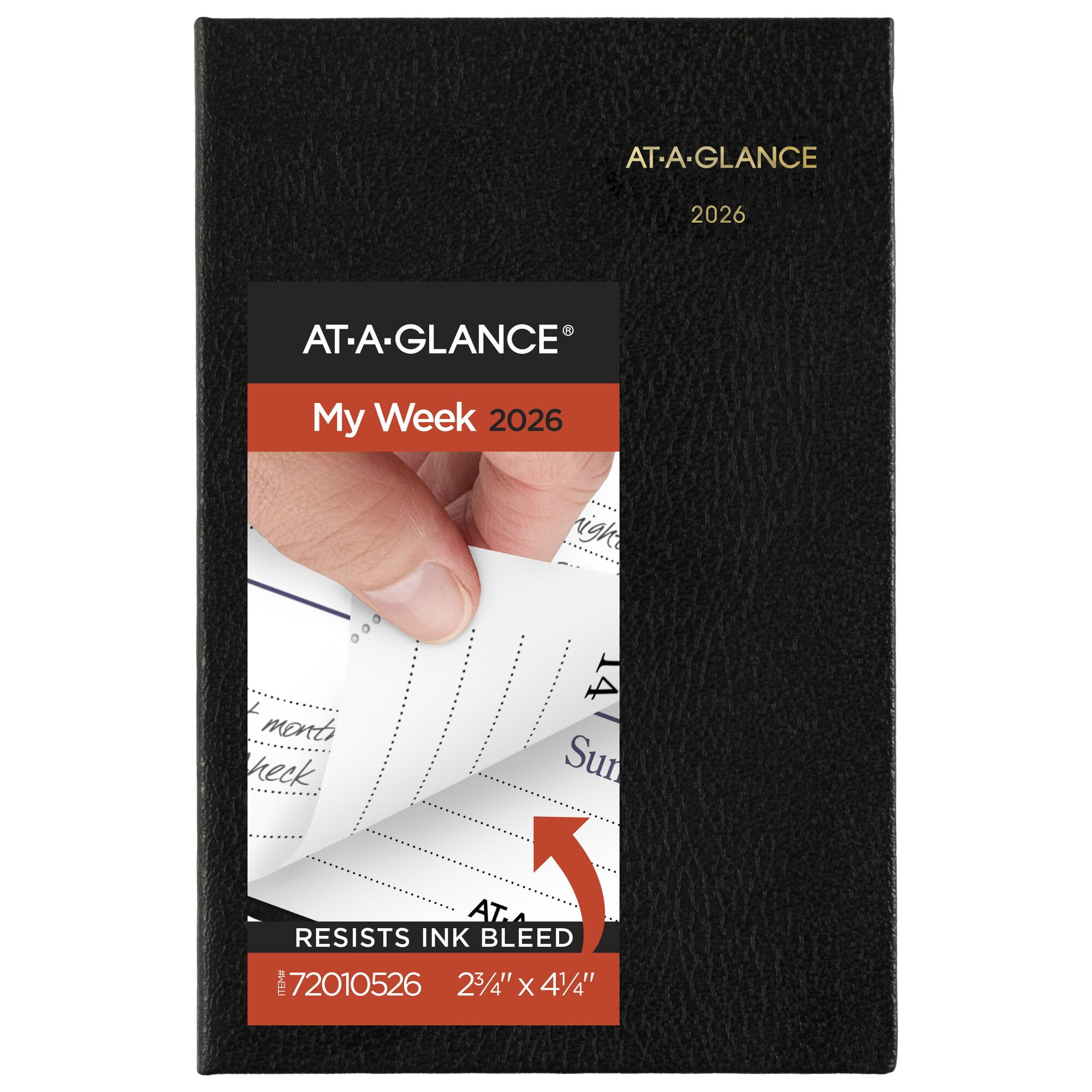 AT-A-GLANCE Fine Diary 2026, Weekly & Monthly, Pocket Size, 2.75" x 4. ...