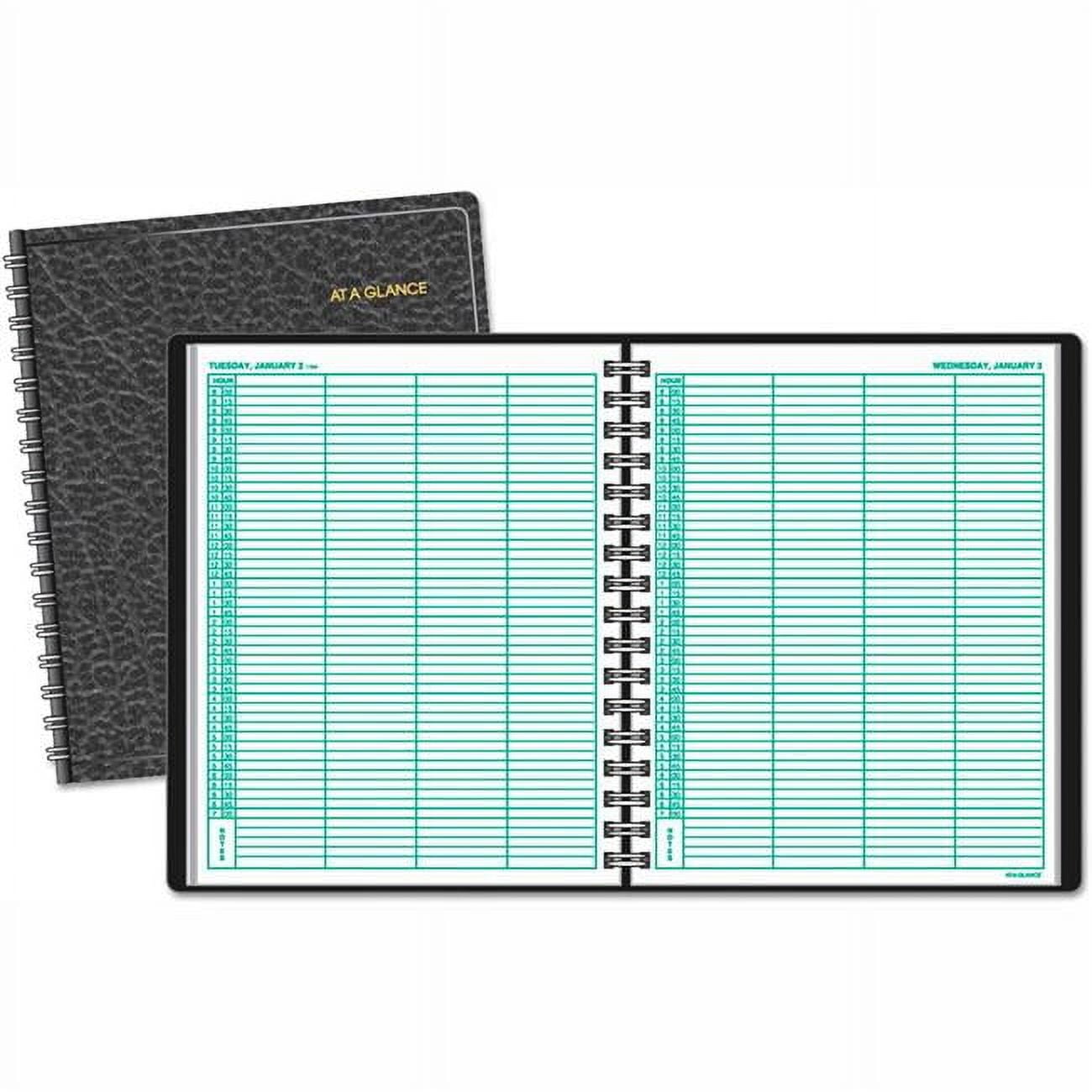 At-A-Glance Products B1601746 Four-Person Group 2021 Daily Appointment Book - White - 8 x 10.87 ...