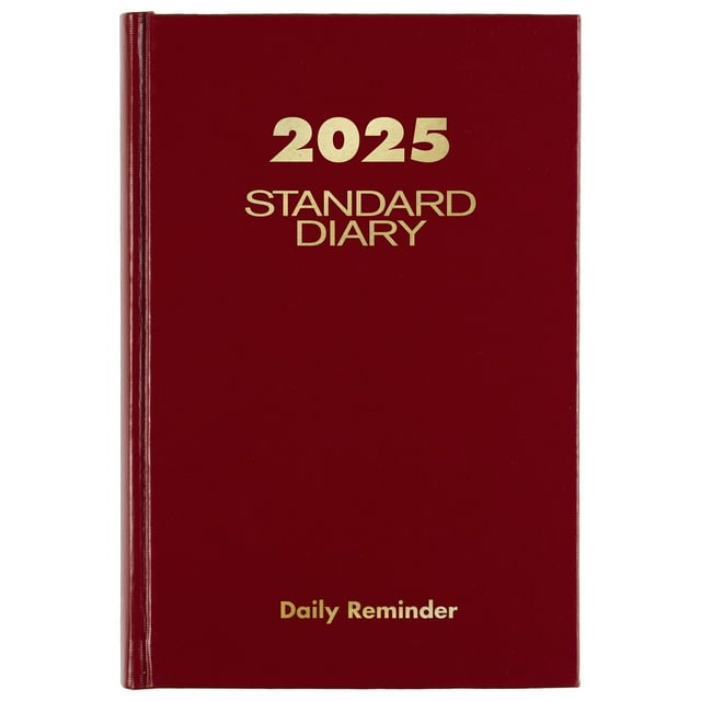 AT-A-GLANCE Standard Diary 2025 Daily Reminder Red Small 5 x 7 12 ...