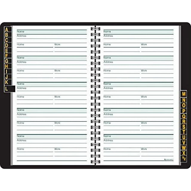 AT-A-GLANCE Telephone / Address Book, Large Print, 500 Entries, 8.38 x ...