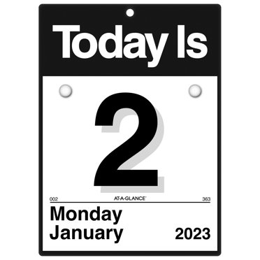 AT-A-GLANCE 2024 Today Is Daily Wall Calendar Refill Large 8 12 x 8 ...