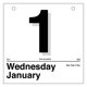 AT-A-GLANCE "Today Is" Daily Wall Calendar Refill, 6 x 6, White, 2018 ...